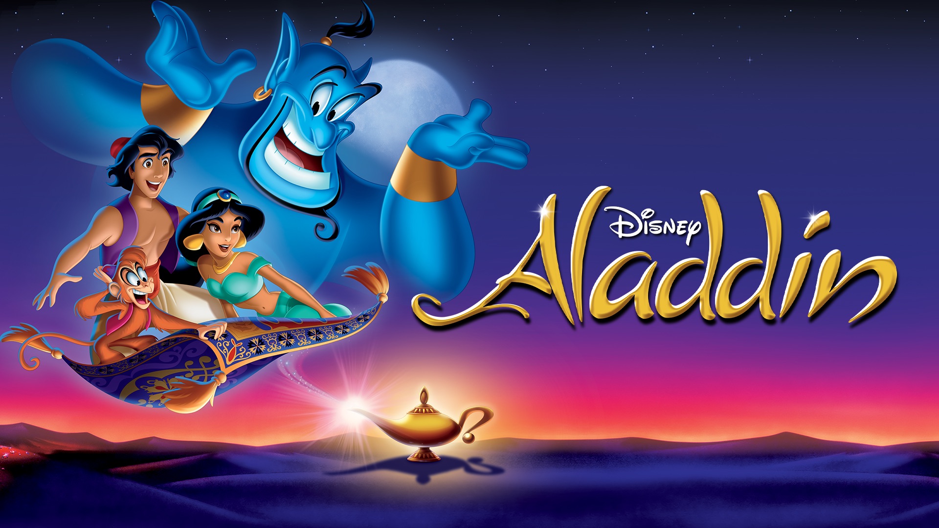 Aladdin 1992 HD Wallpaper Genie Jasmine Magic Carpet Adventure