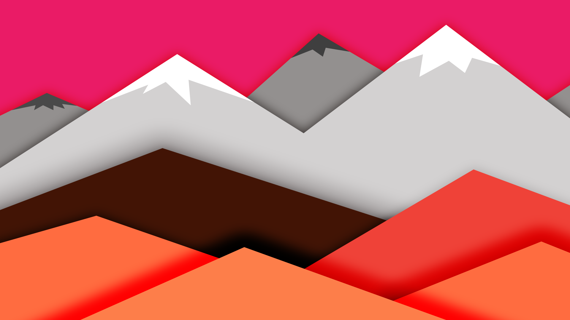 Download Simple Artistic Mountain HD Wallpaper by Paper