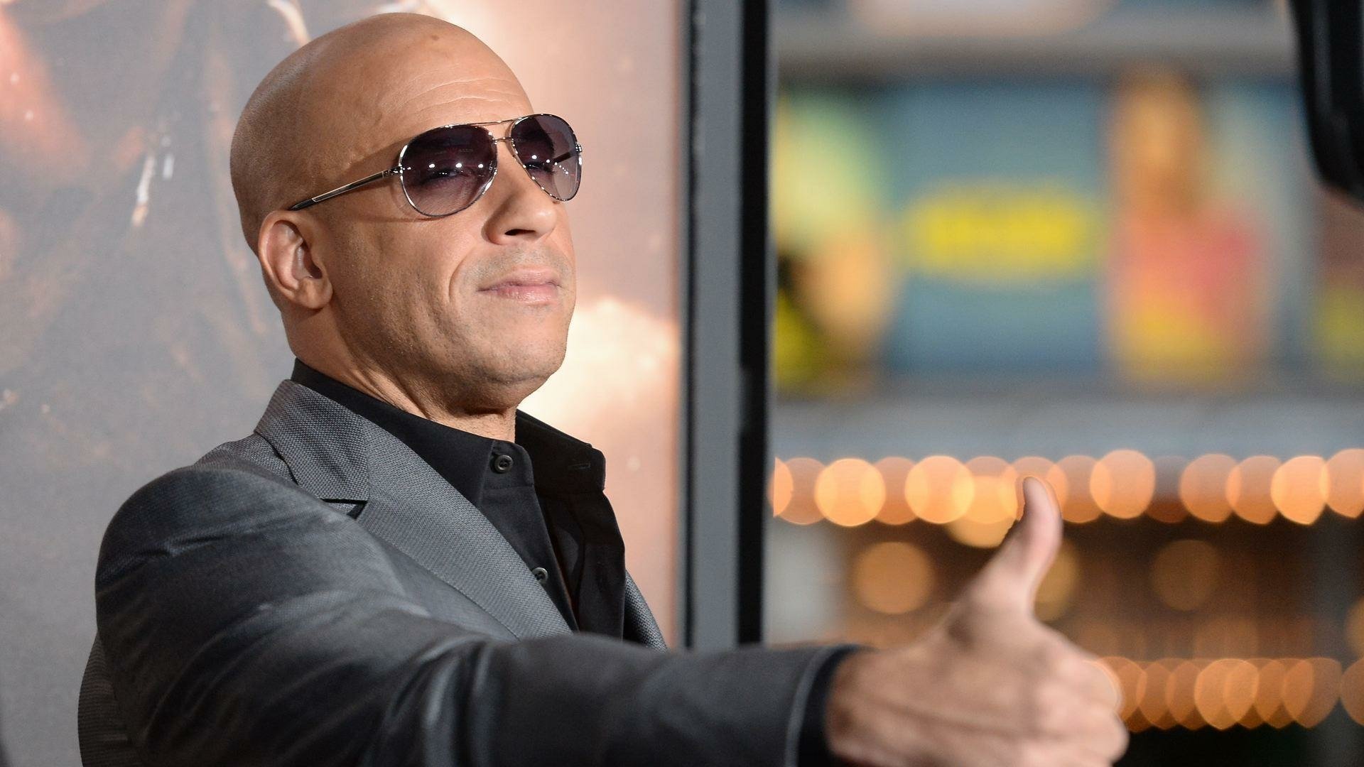 Vin Diesel HD Wallpaper - Celebrity Thumbs-up Pose