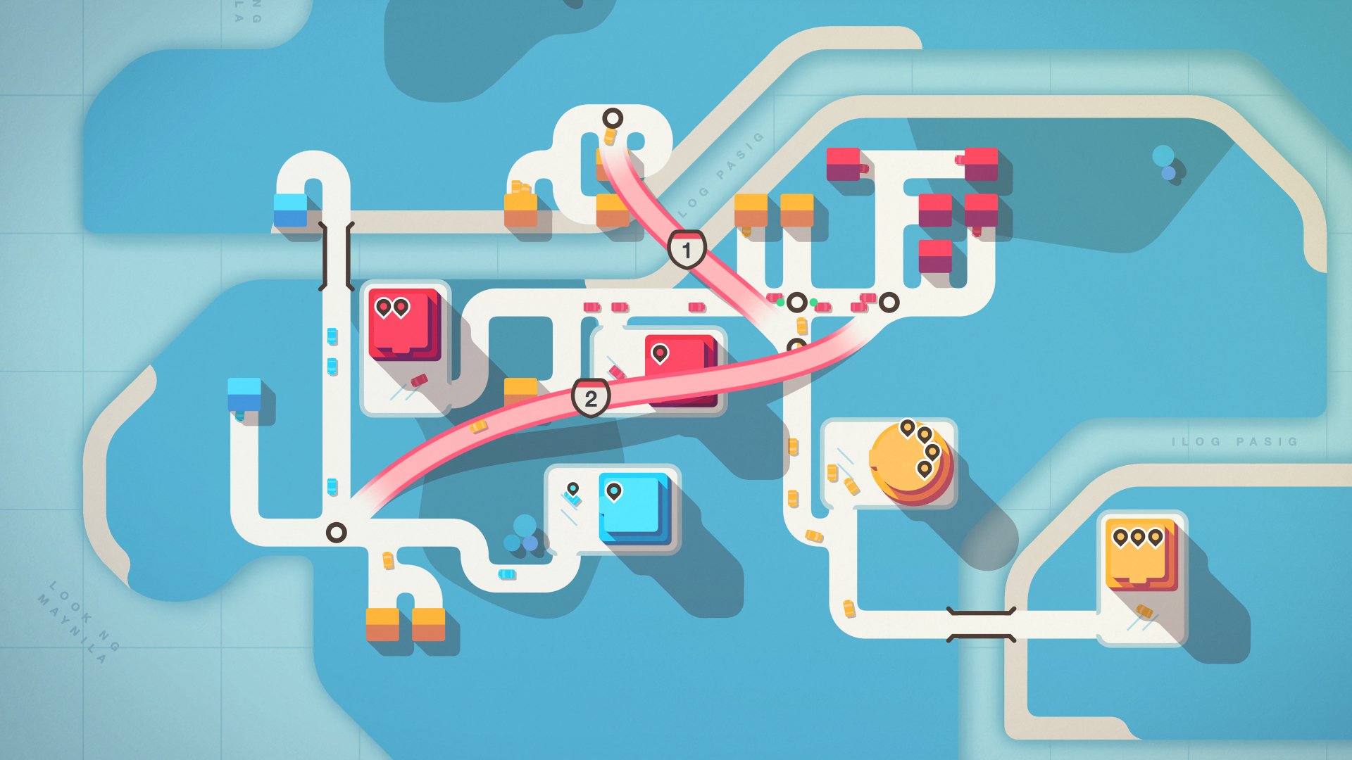 Download Video Game Mini Motorways 4k Ultra HD Wallpaper