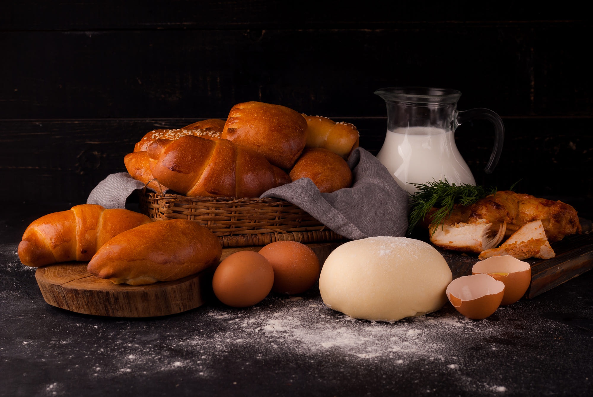 Download Still Life Food Baking HD Wallpaper