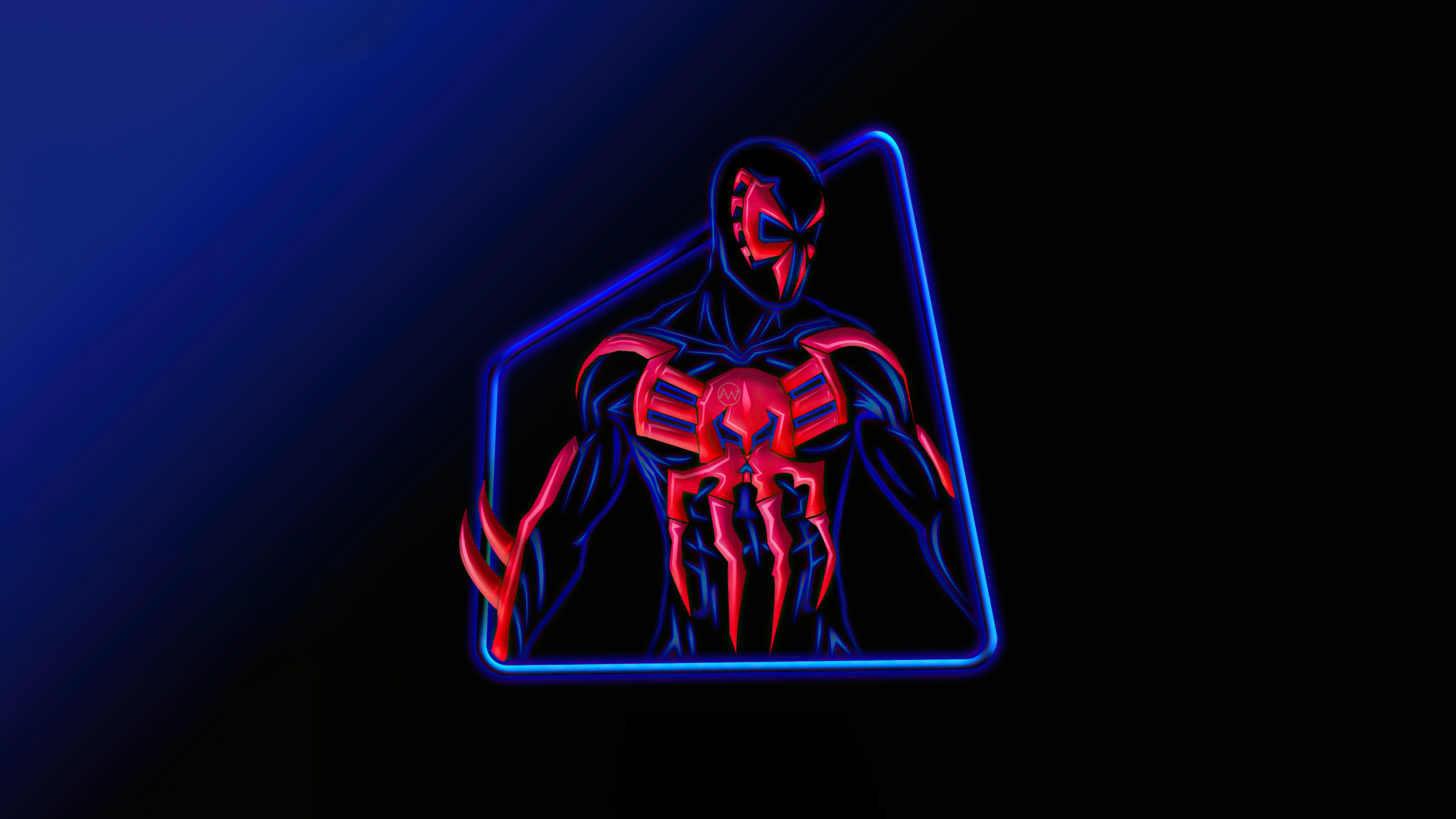 Spiderman Neon Red Suit