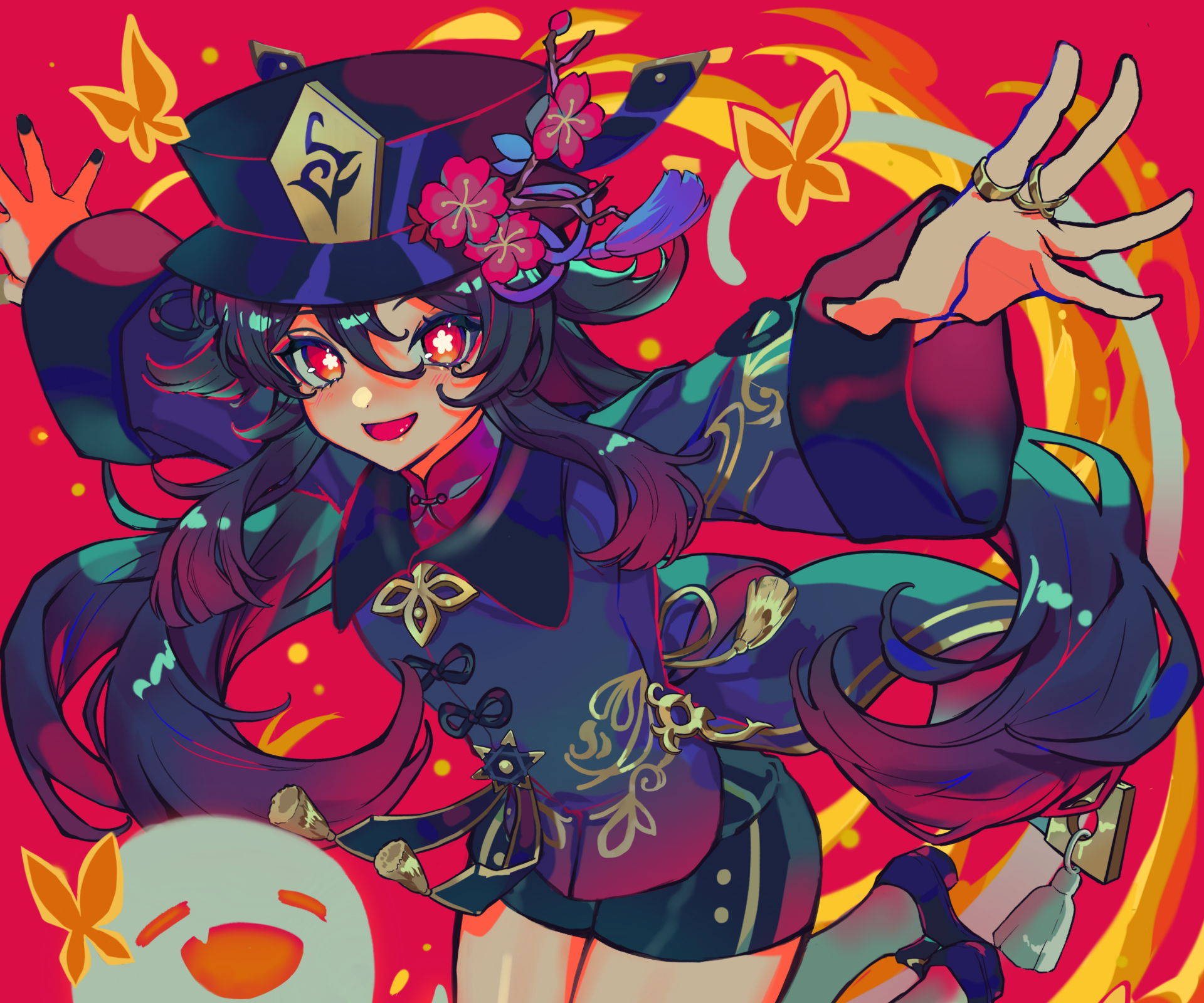 Hu Tao Genshin Impact HD Wallpaper by 春村 アキヒト(ハルアキ)