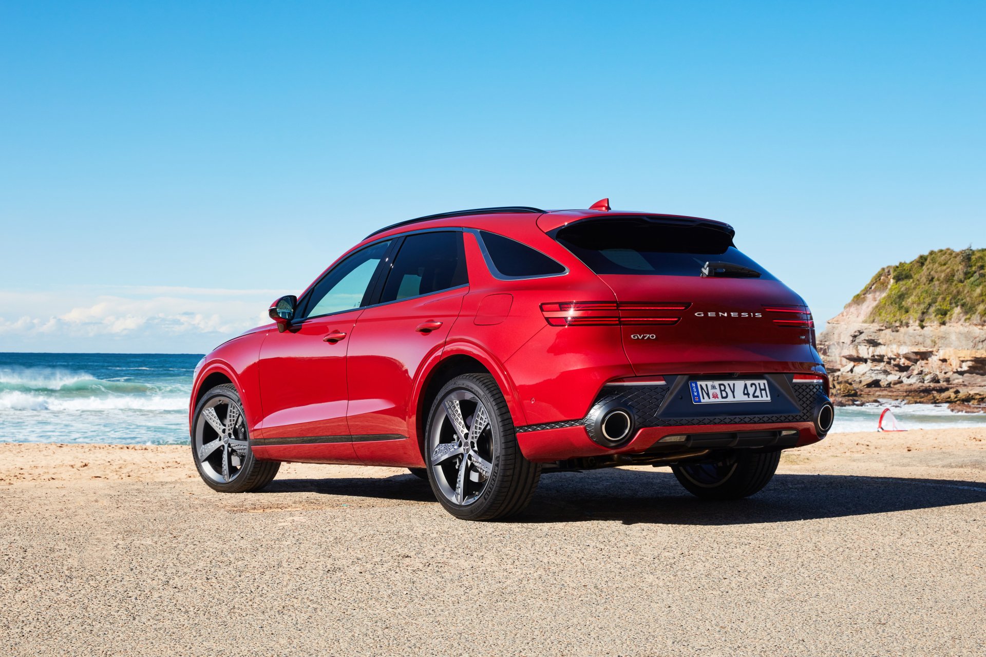 Download SUV Vehicle Genesis GV70 4k Ultra HD Wallpaper