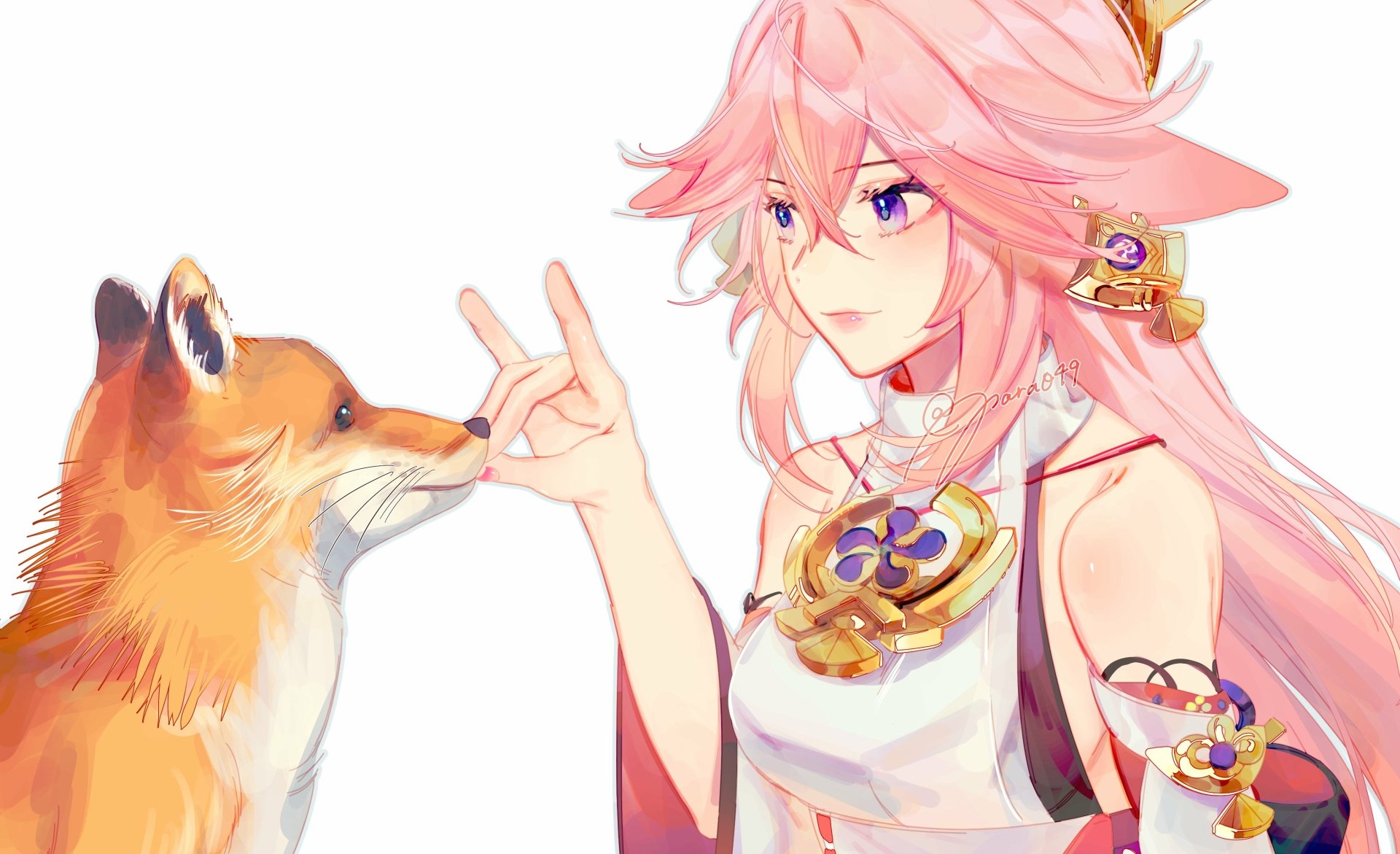 Yae Miko Guuji 4K Ultra HD Wallpaper – Genshin Impact Fan Art ...