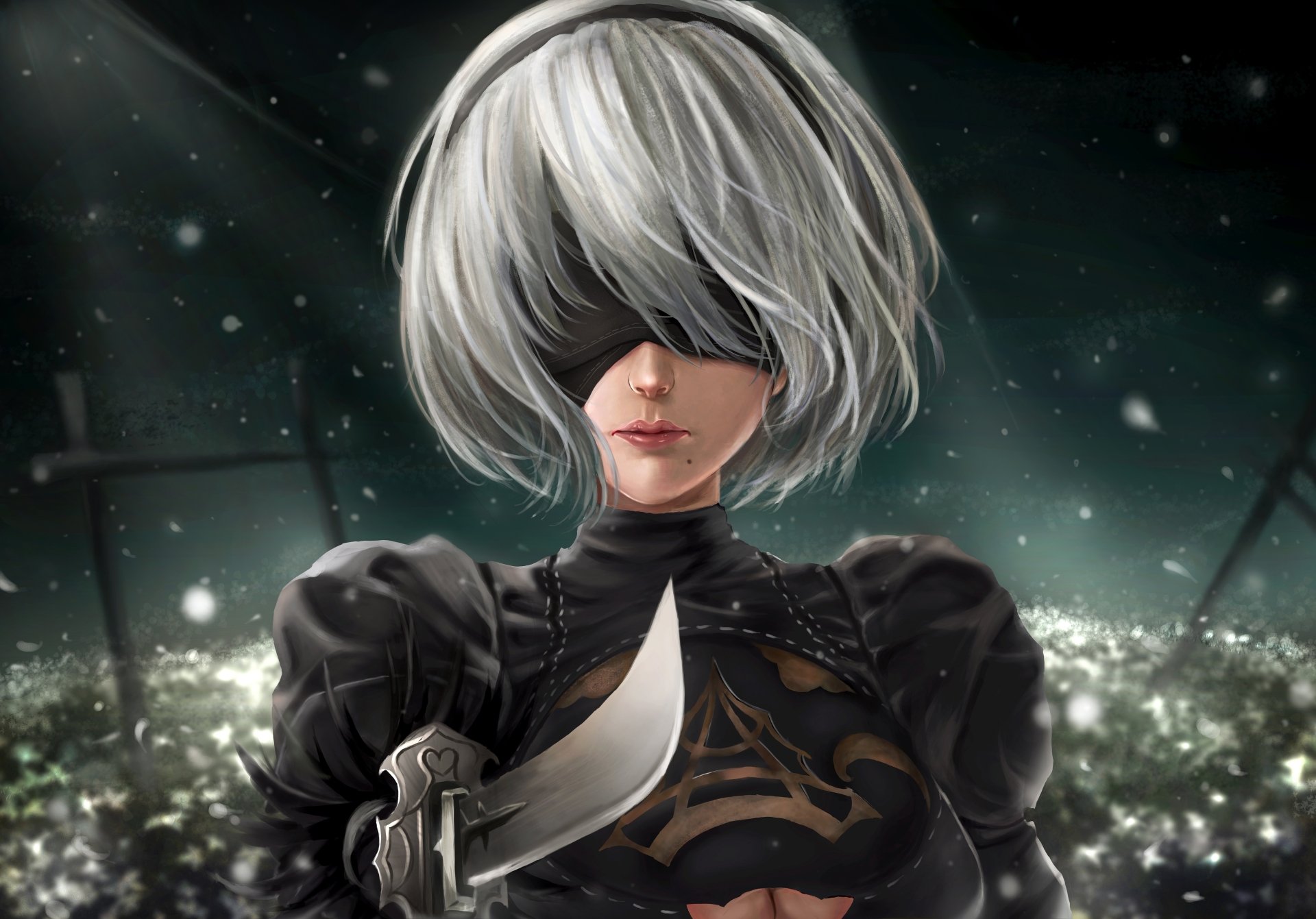 YoRHa No.2 Type B | NieR: Automata 4K Ultra HD Wallpaper