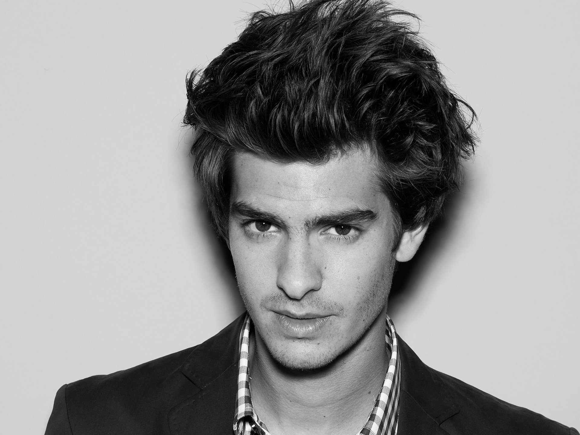 Download American Actor Face Black & White Celebrity Andrew Garfield HD ...