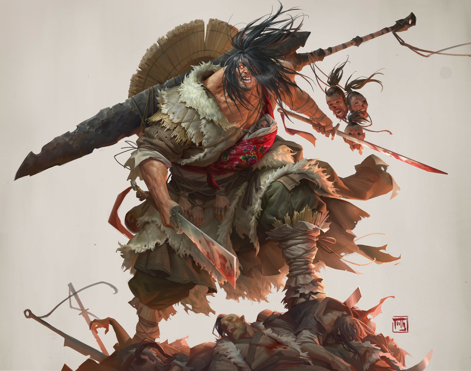 Download Samurai Fantasy Warrior Fantasy Warrior HD Wallpaper by Tooth ...