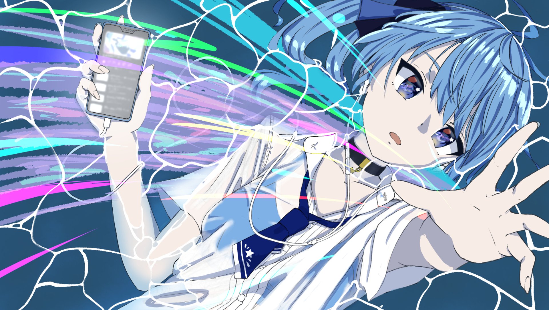 Hoshimachi Suisei — Neon Stream HD Wallpaper (Hololive Vtuber) by ...