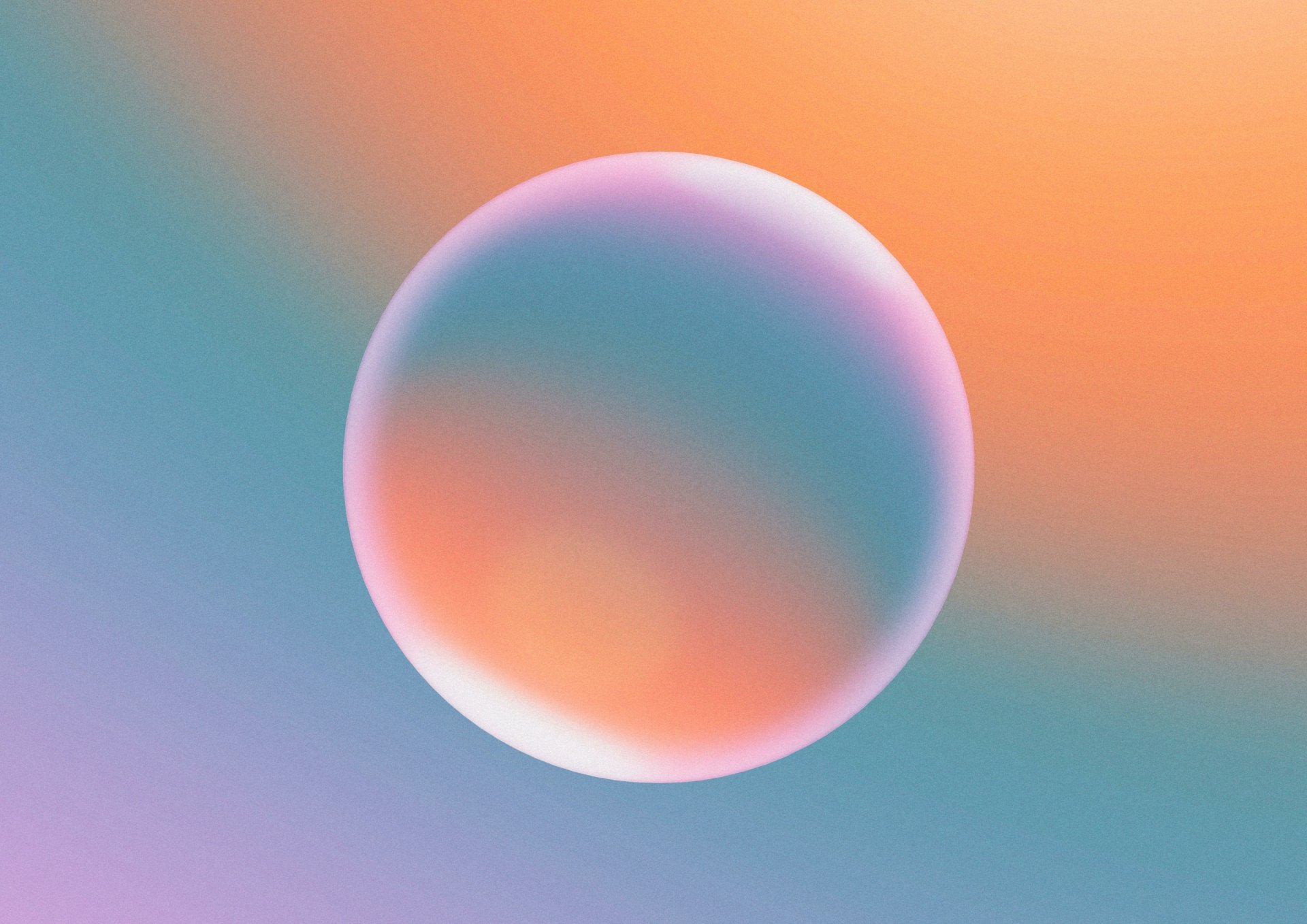 4K Gradient Orb — Abstract Circle Wallpaper by and machines