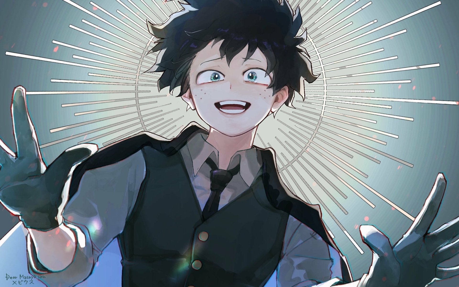 Download Izuku Midoriya Anime My Hero Academia HD Wallpaper by unou_mha