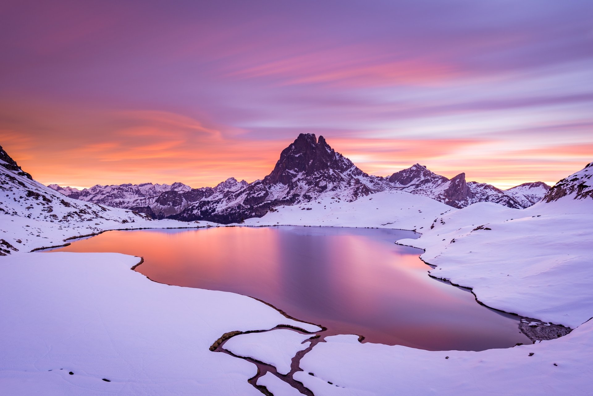 Download Winter Nature Lake HD Wallpaper | 3543x2365 | Wallpaper Abyss