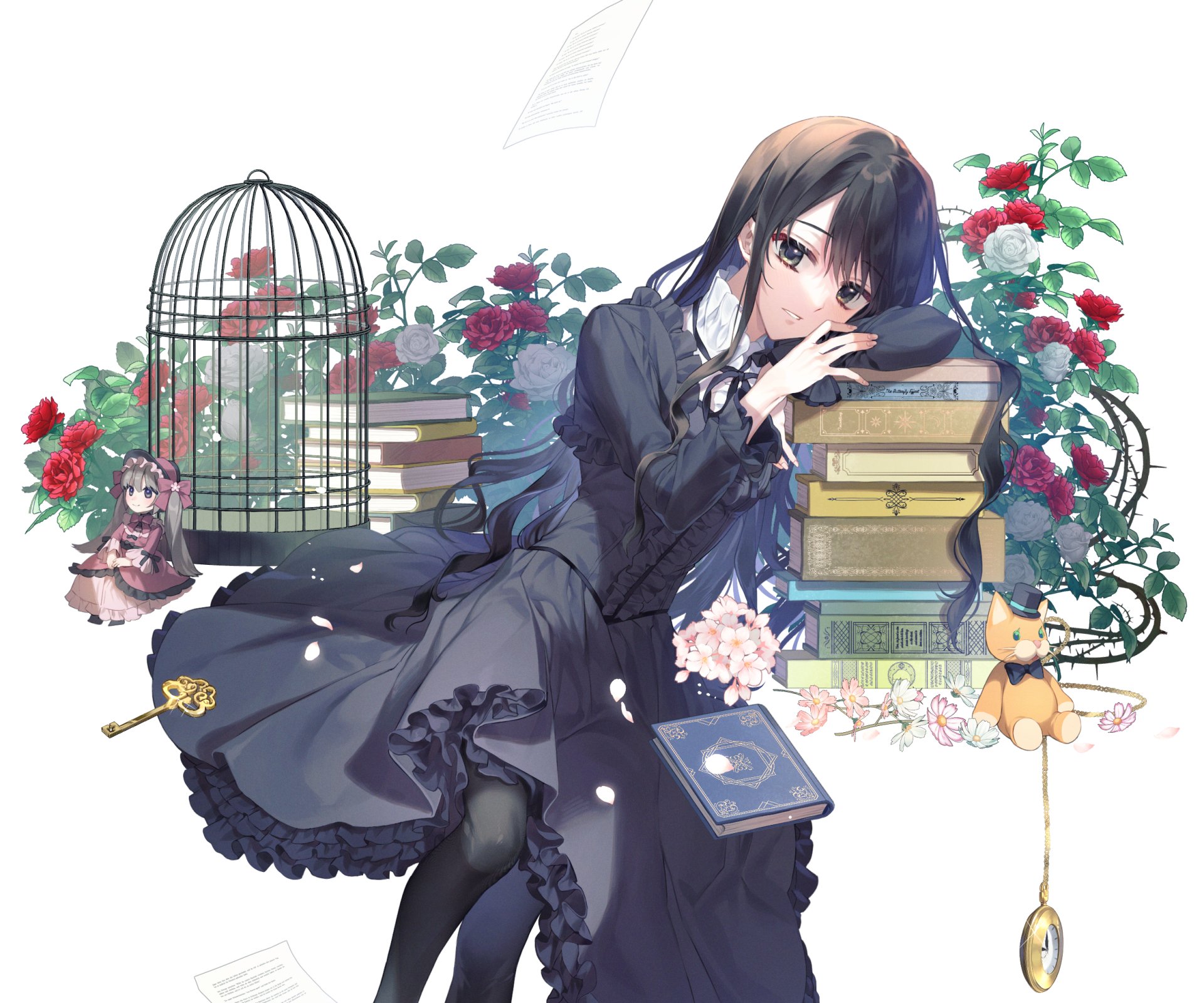 Download Toono Sayo Video Game Shinigami To Shoujo HD Wallpaper