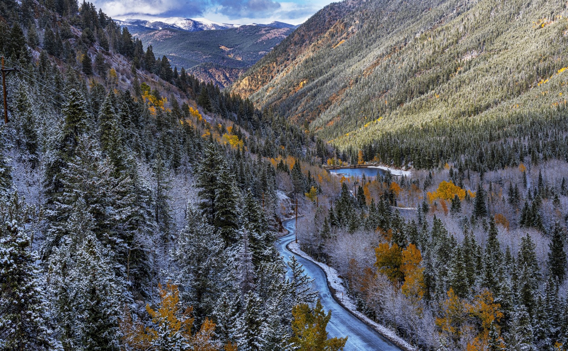 Download Valley Forest Colorado Nature Landscape 4k Ultra HD Wallpaper