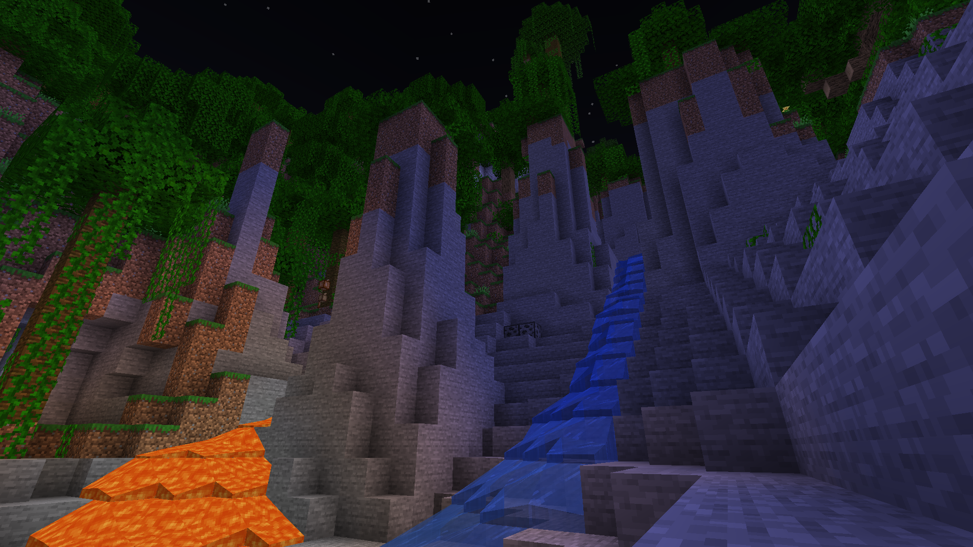 Pillars In Jungle Biome by Eliminator