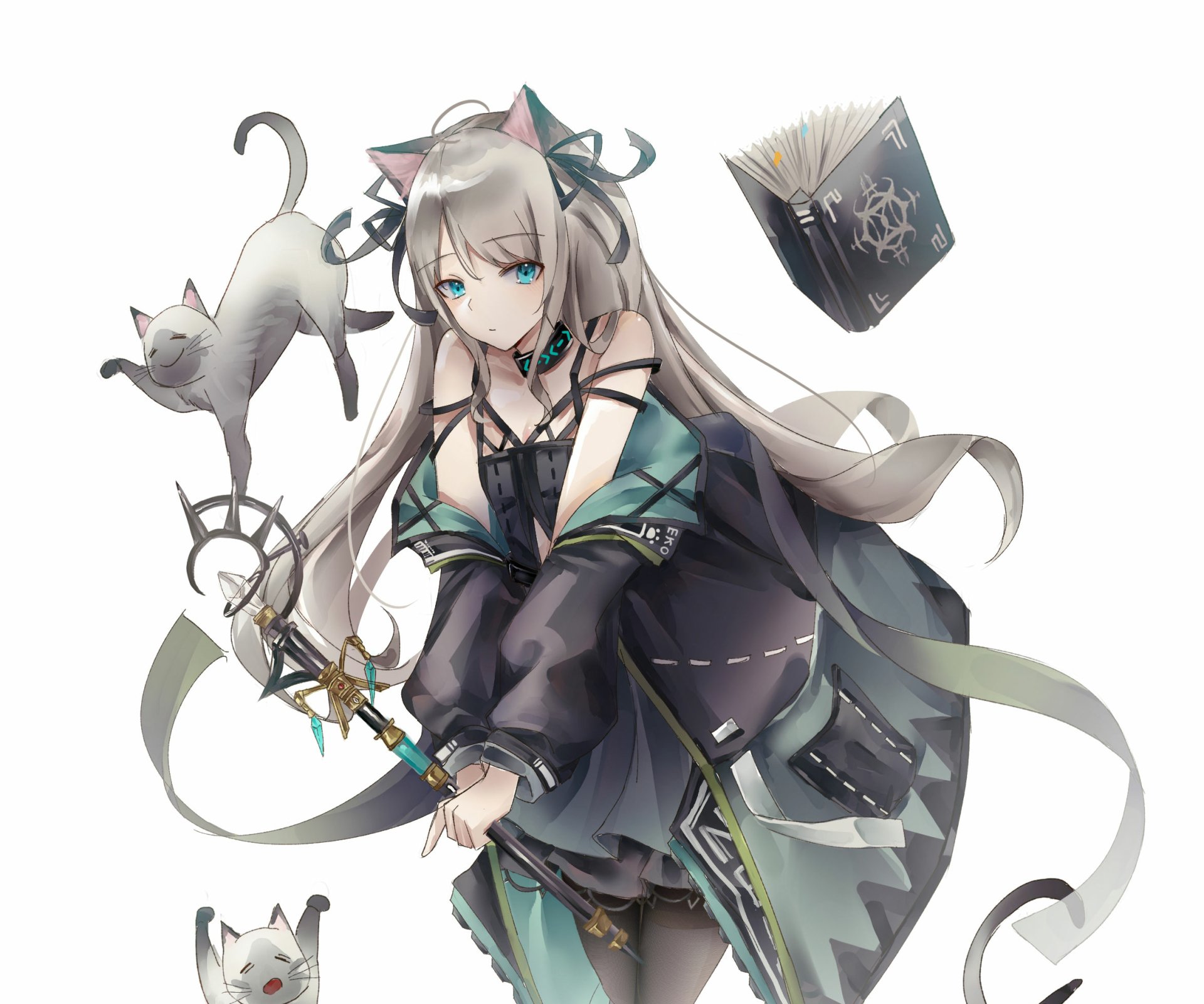 Download Cat Mint (Arknights) Video Game Arknights HD Wallpaper