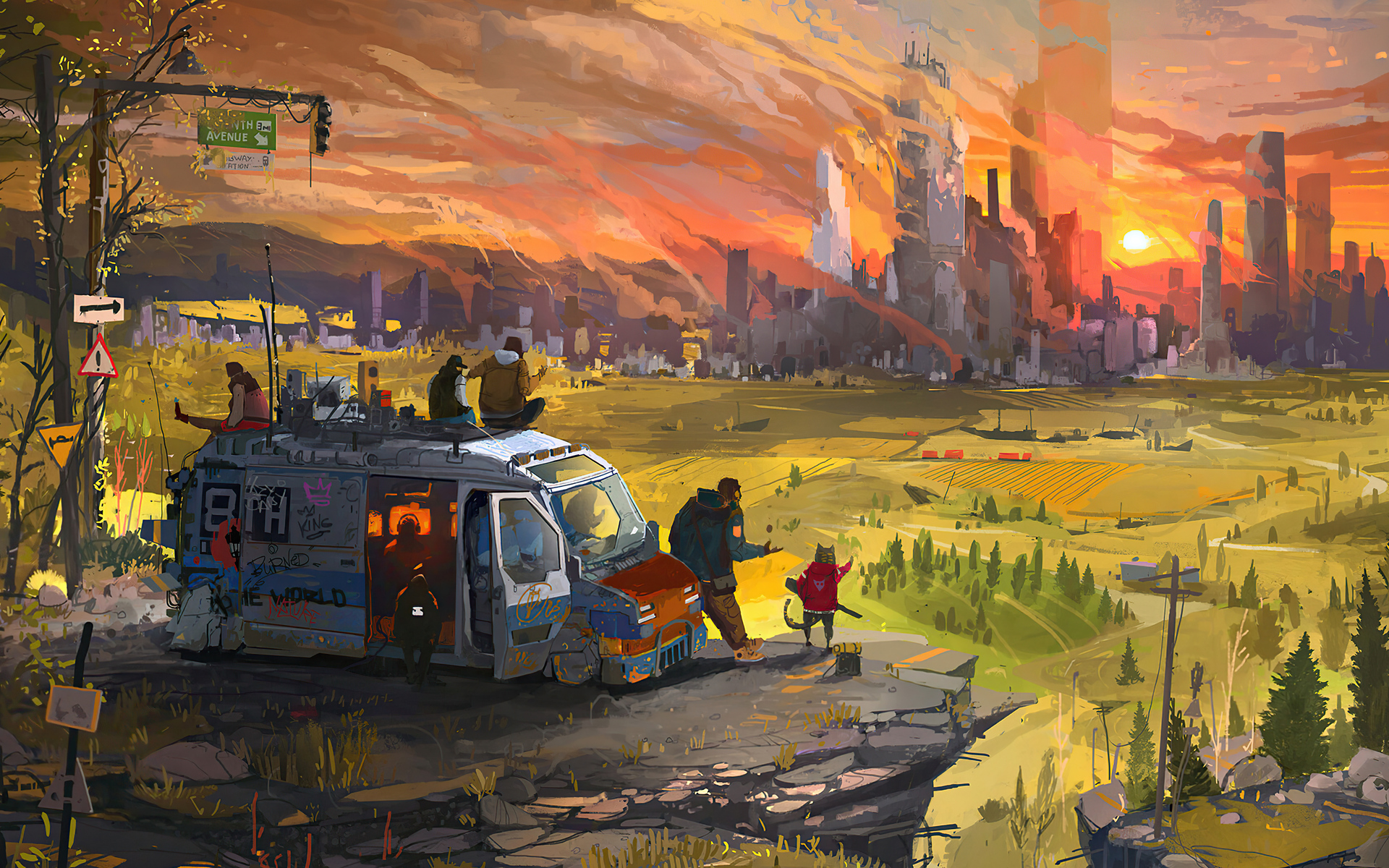 Download City Sci Fi Post Apocalyptic Sci Fi City HD Wallpaper by ...