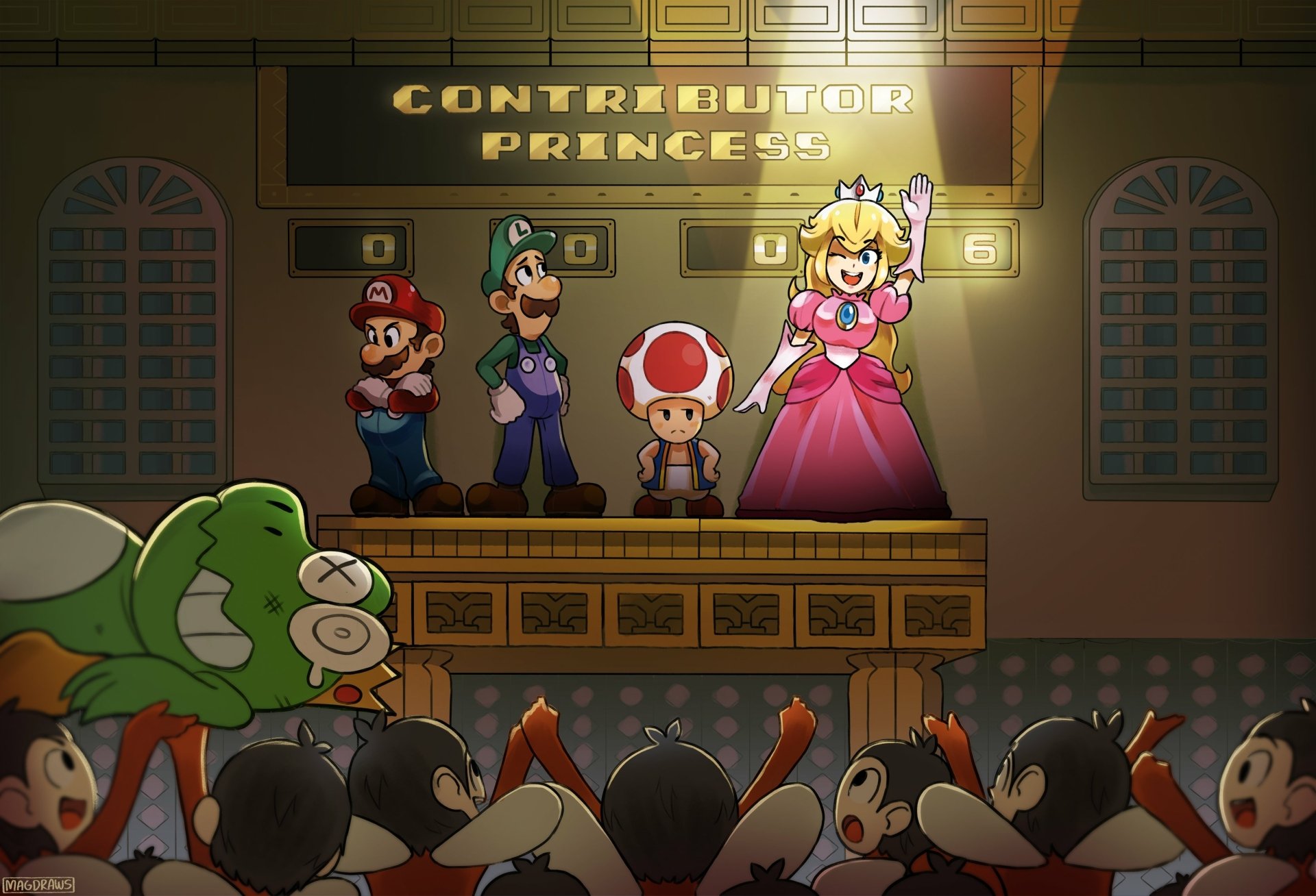 Download Toad (Mario) Princess Peach Mario Luigi Video Game Super Mario ...