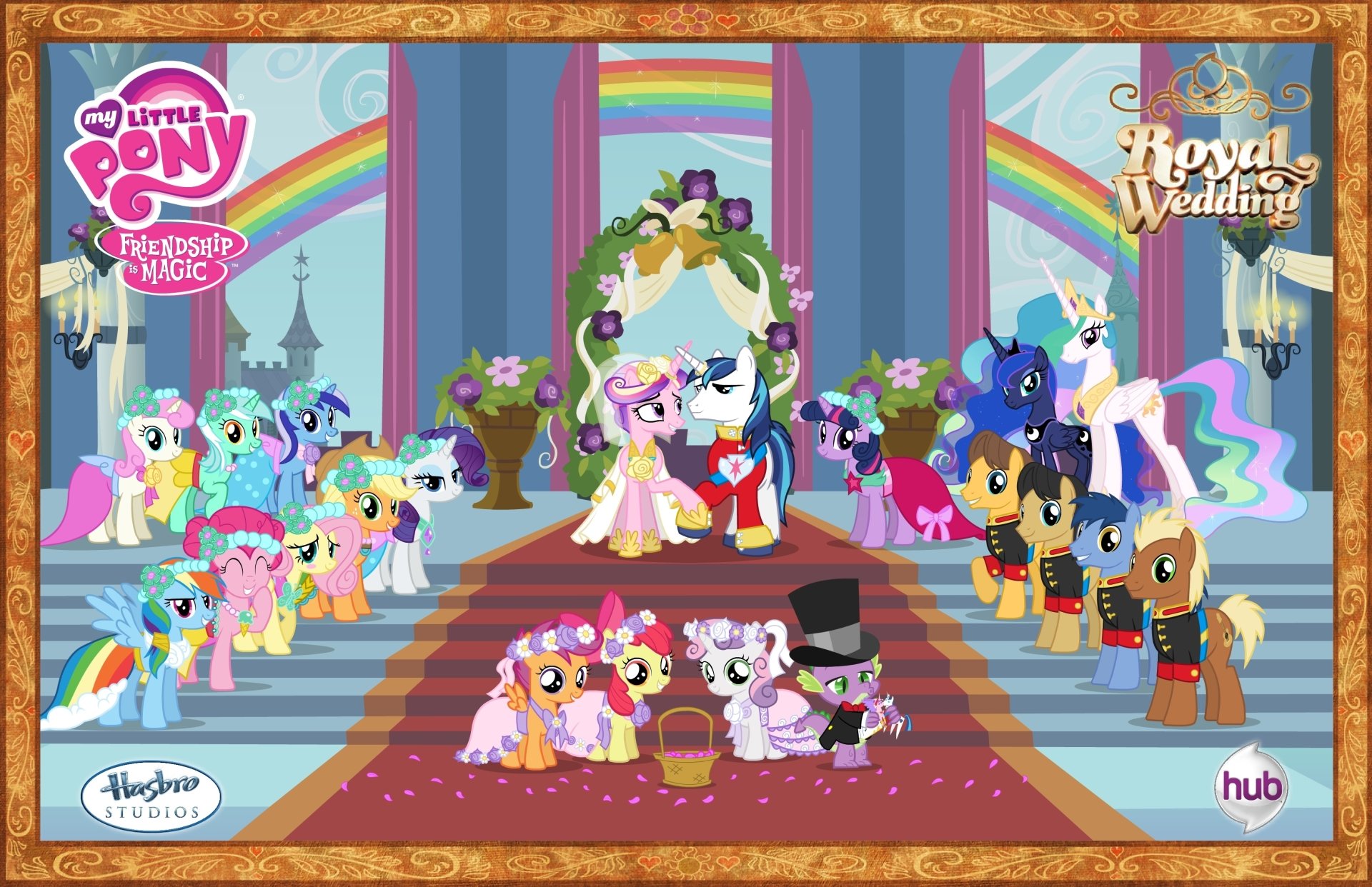 My Little Pony Royal Wedding HD Wallpaper – Friendship Is Magic Celebration