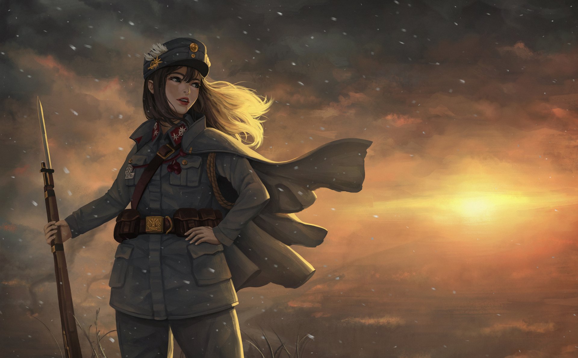 Download Uniform Anime Military Military Anime HD Wallpaper by Riverown