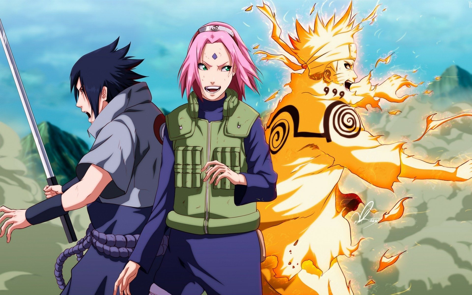 Download Sasuke Uchiha Sakura Haruno Naruto Uzumaki Anime Naruto Naruto ...