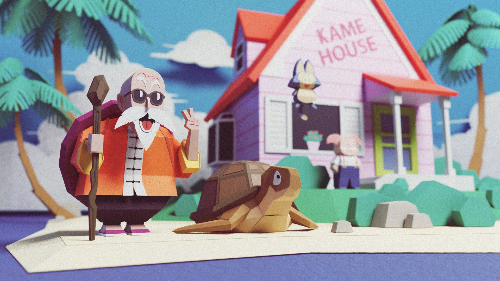 Download Master Roshi (Dragon Ball) Kame House Anime Dragon Ball HD ...