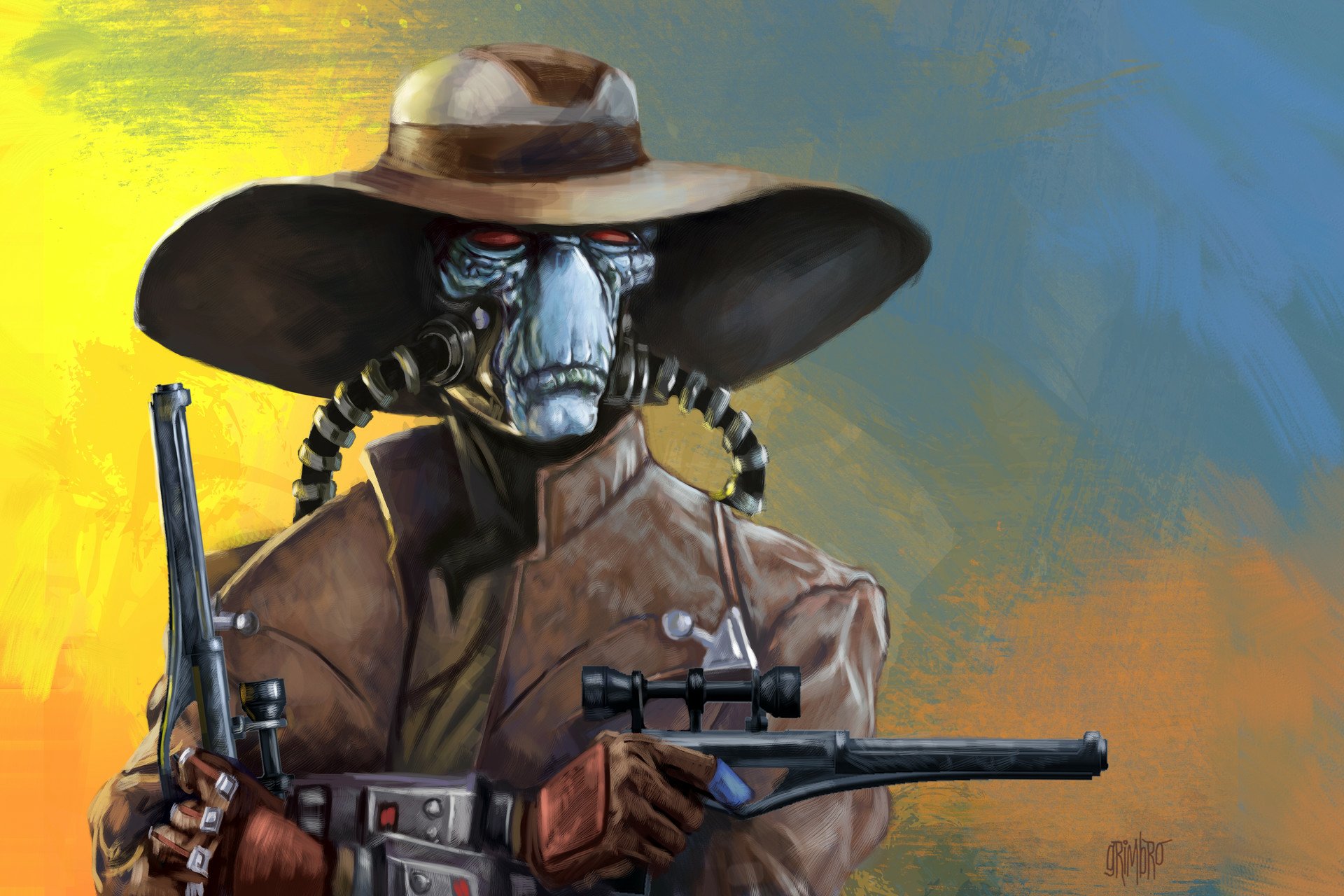 Download Cad Bane Sci Fi Star Wars HD Wallpaper by GRIMBRO