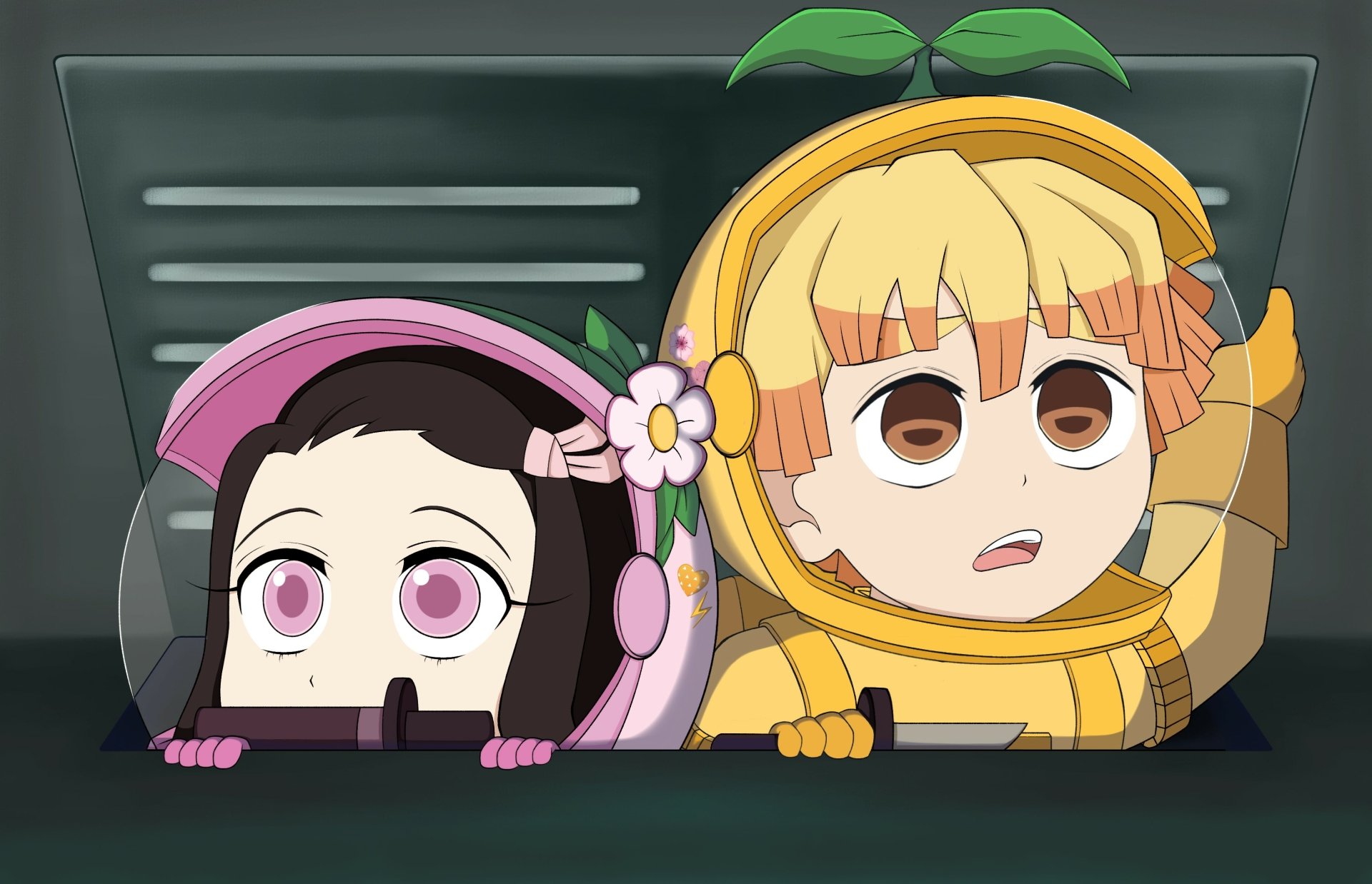 Download Zenitsu Agatsuma Nezuko Kamado Anime Demon Slayer: Kimetsu No ...