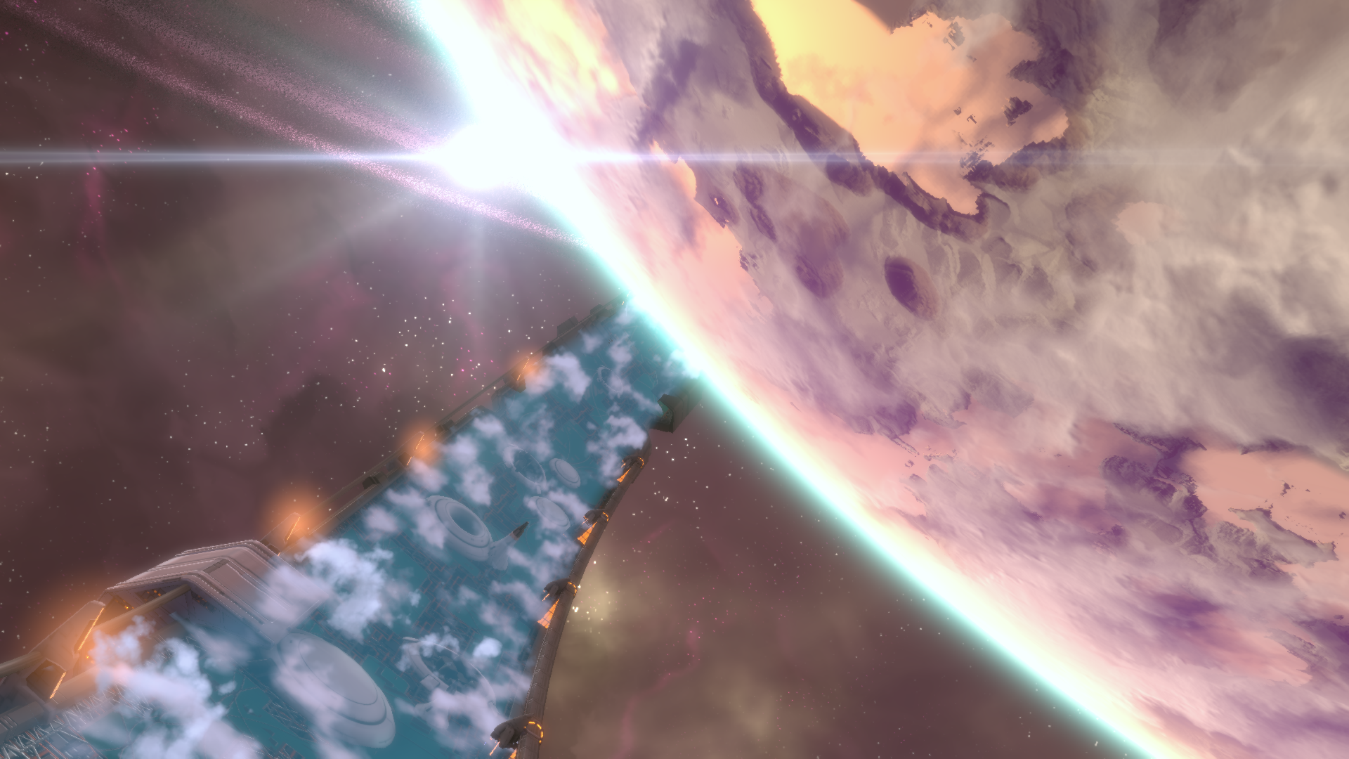 Rocket League Starbase Arc Wallpaper (Replay Mode) by brandon682