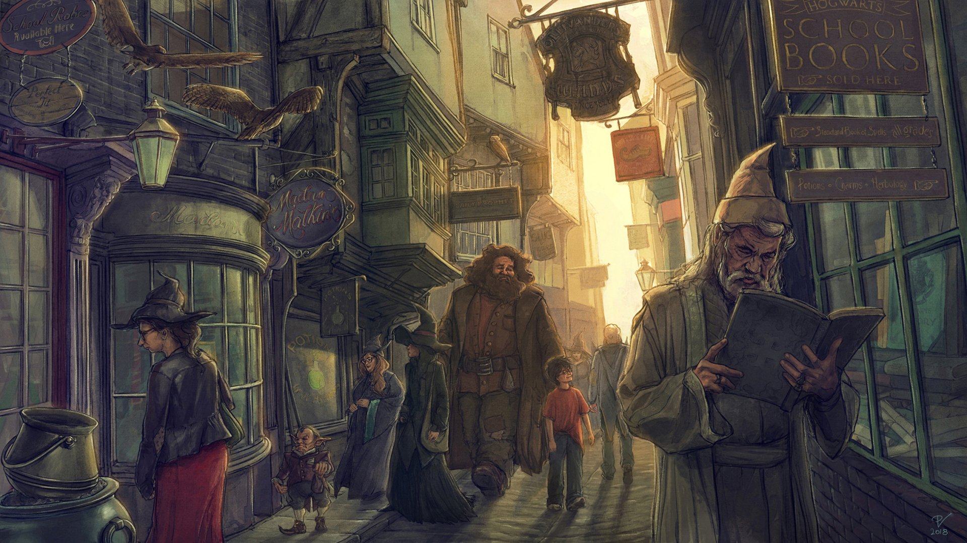 Hagrid in Diagon Alley | Harry Potter and the Philosopher's Stone HD ...