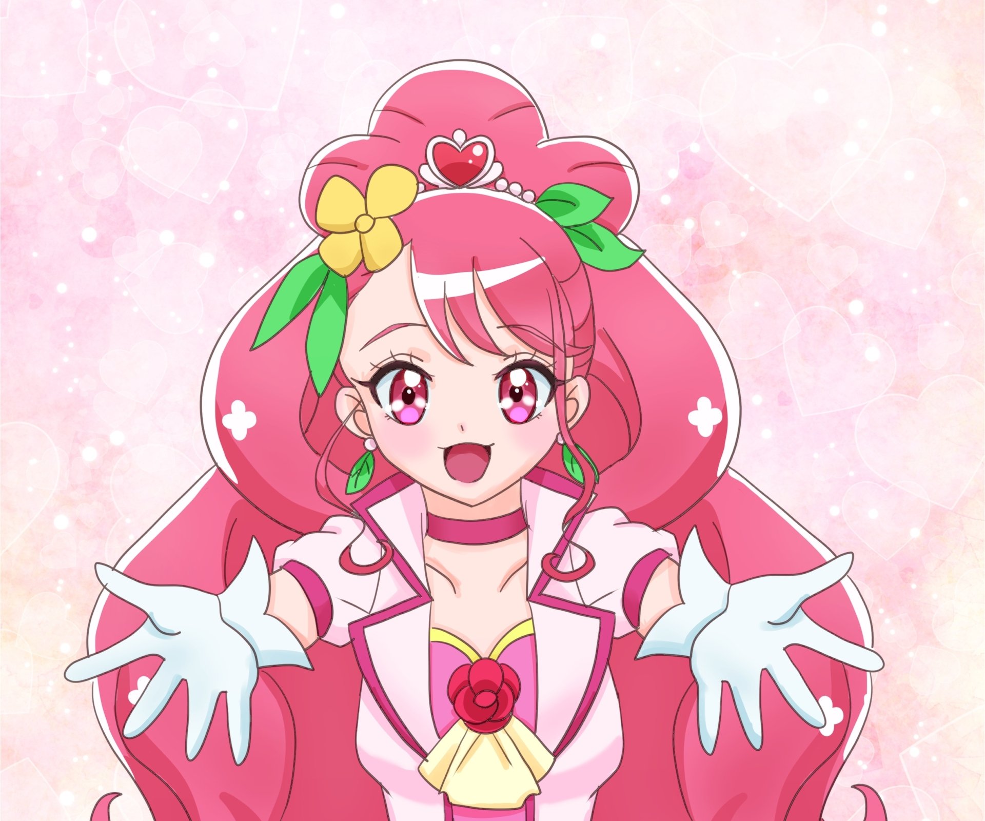 Download Nodoka Hanadera Cure Grace Anime Healin' Good PreCure HD Wallpaper