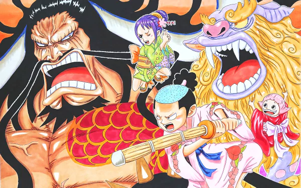 Download Kozuki Momonosuke Roronoa Zoro Anime One Piece HD Wallpaper by ...