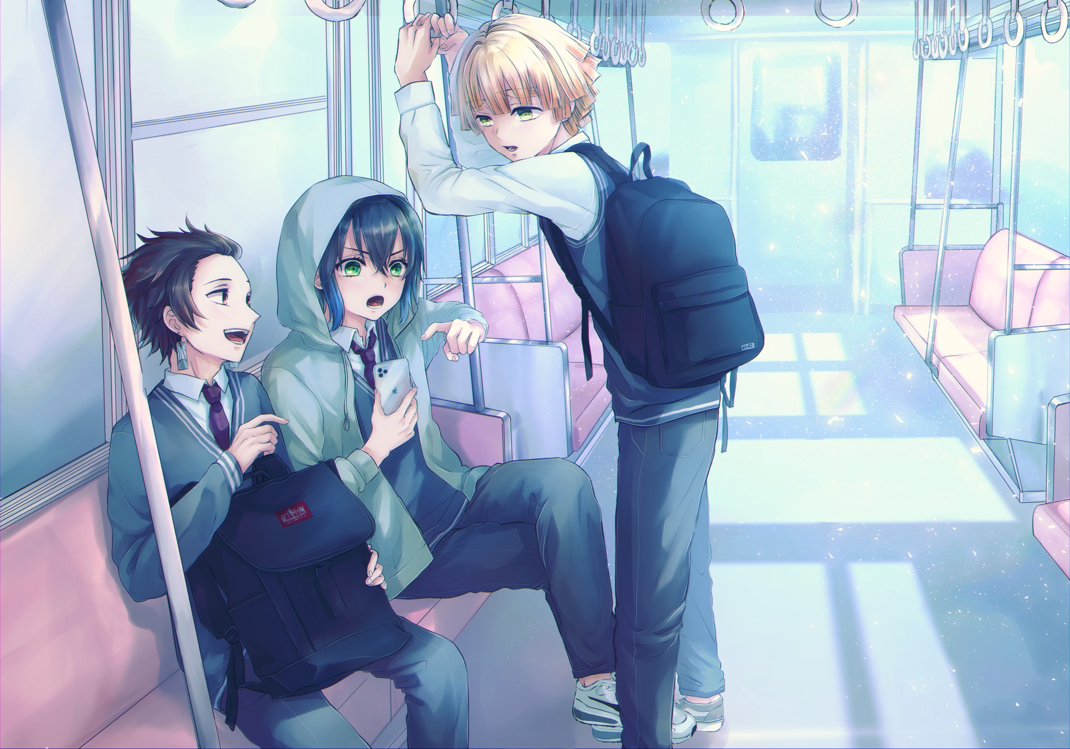 Demon Slayer Trio: Tanjiro, Zenitsu & Inosuke 4K Ultra HD Anime ...