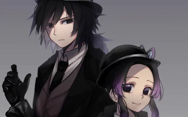 Demon Slayer HD Wallpaper: Giyuu & Shinobu by Apple Bloom