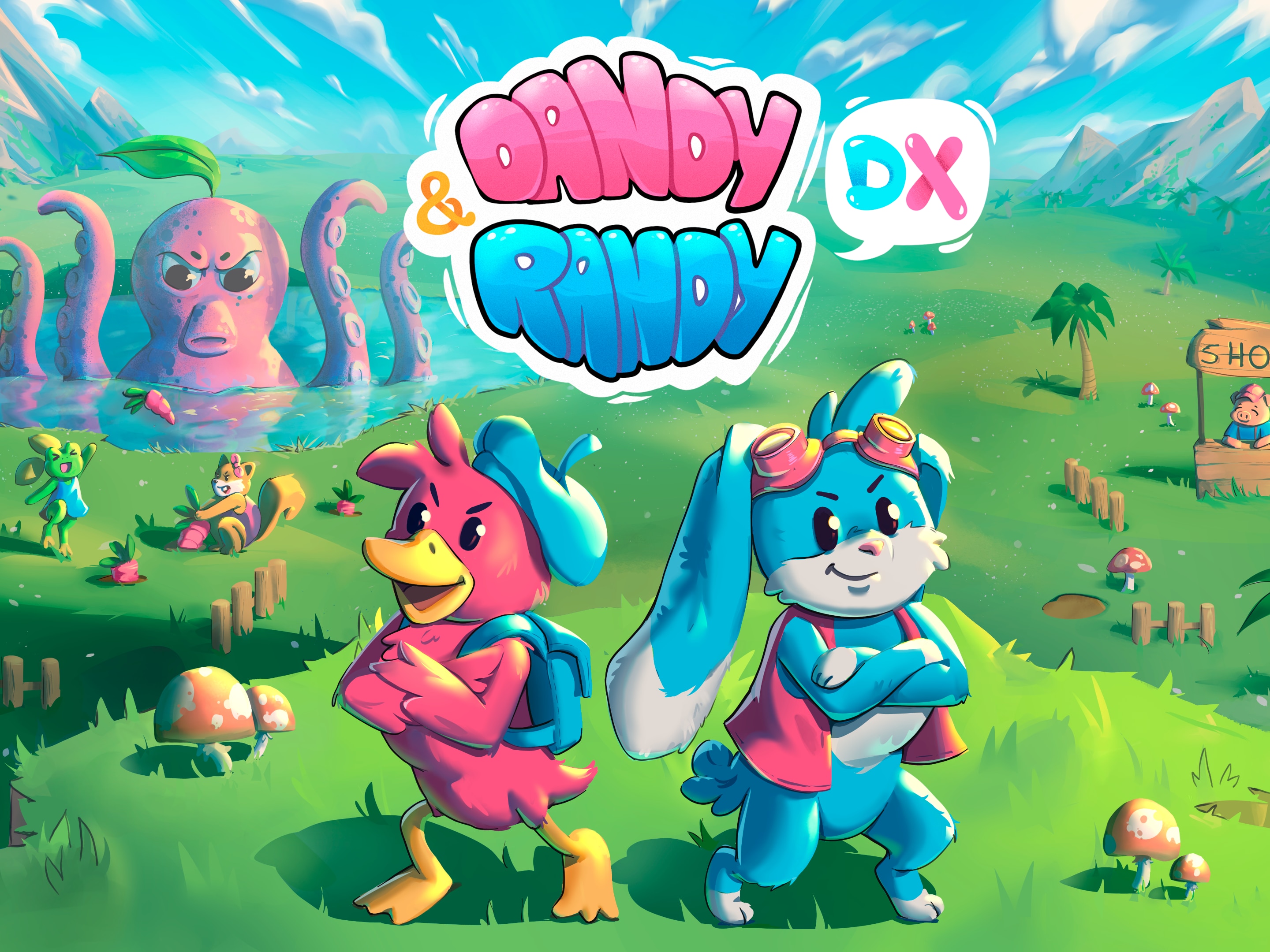 Download Video Game Dandy & Randy DX HD Wallpaper
