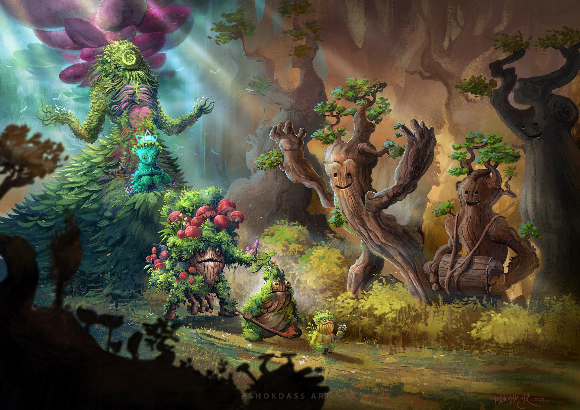 Download Fantasy Creature Mythical Creature Forest Nature HD Wallpaper ...