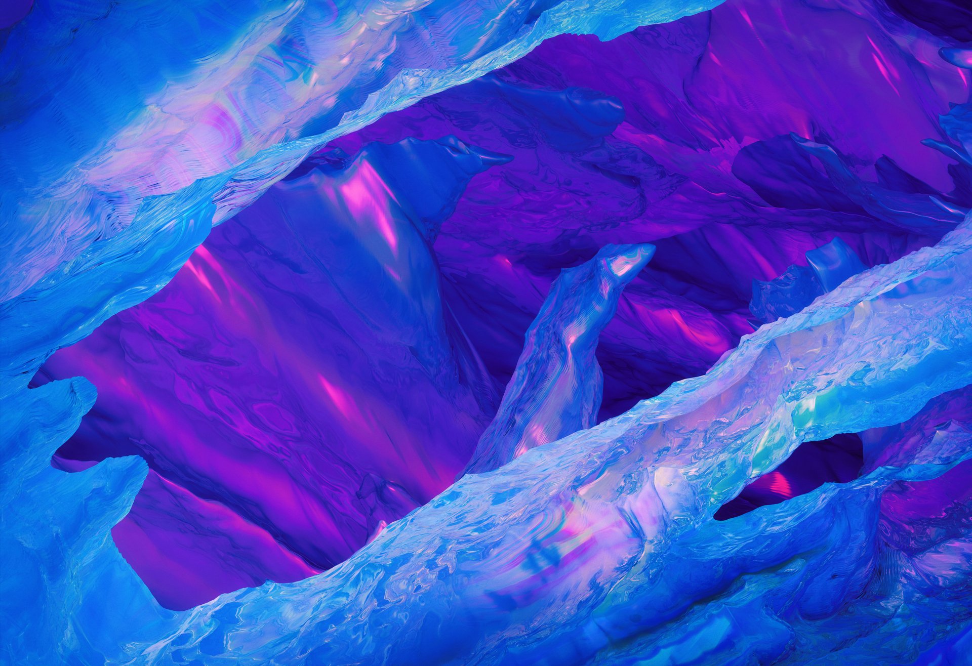 Vivid Blue Abstract HD Wallpaper