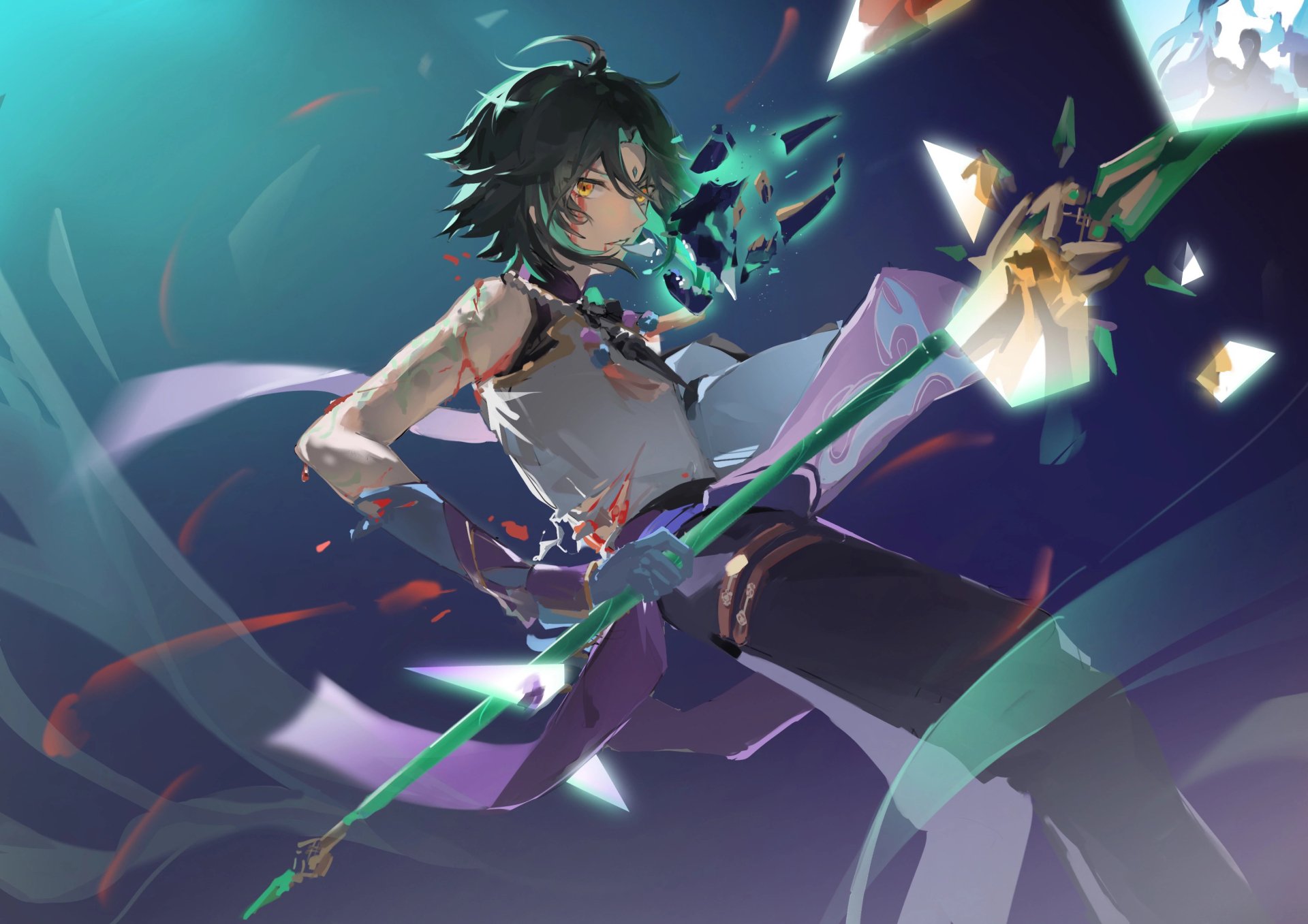 Xiao — Yaksha's Vigil | Genshin Impact 2K Quad HD Wallpaper by 钦飏 ...
