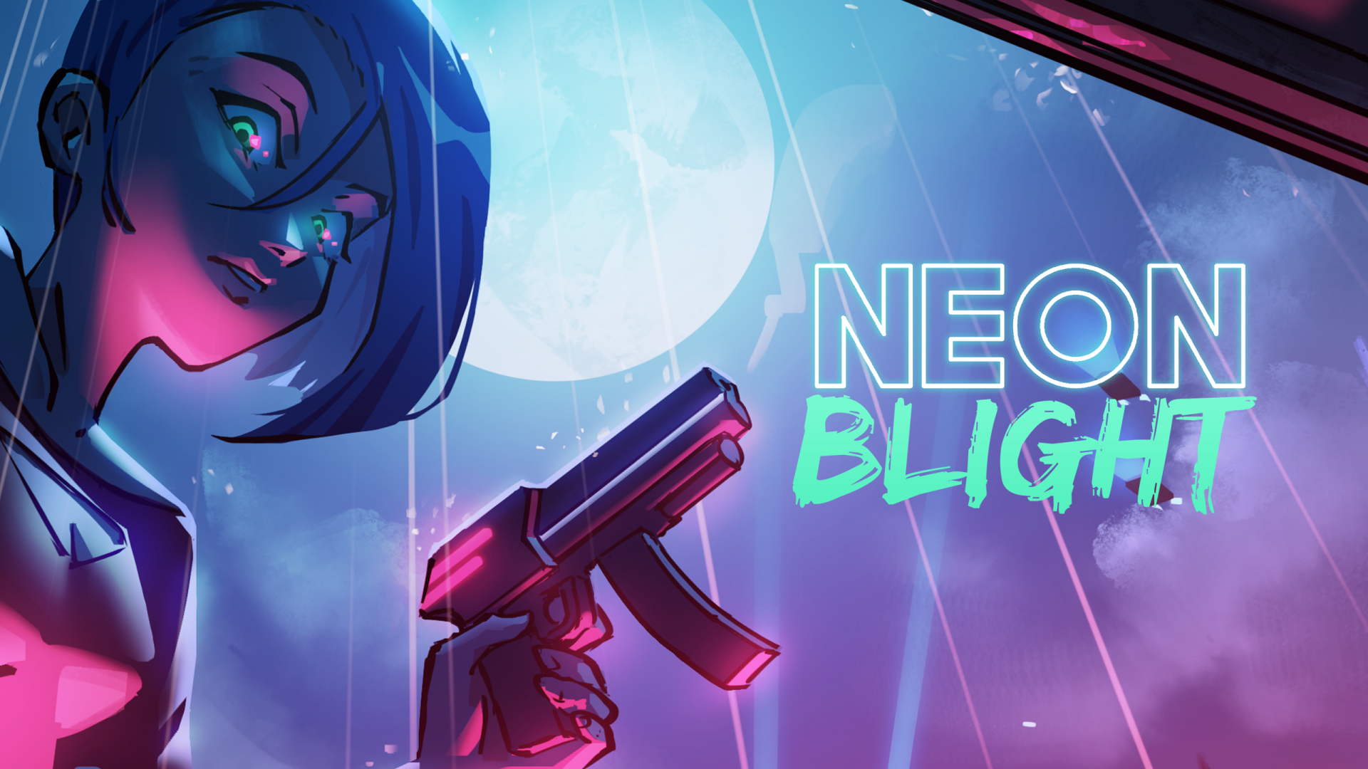 Download Video Game Neon Blight HD Wallpaper