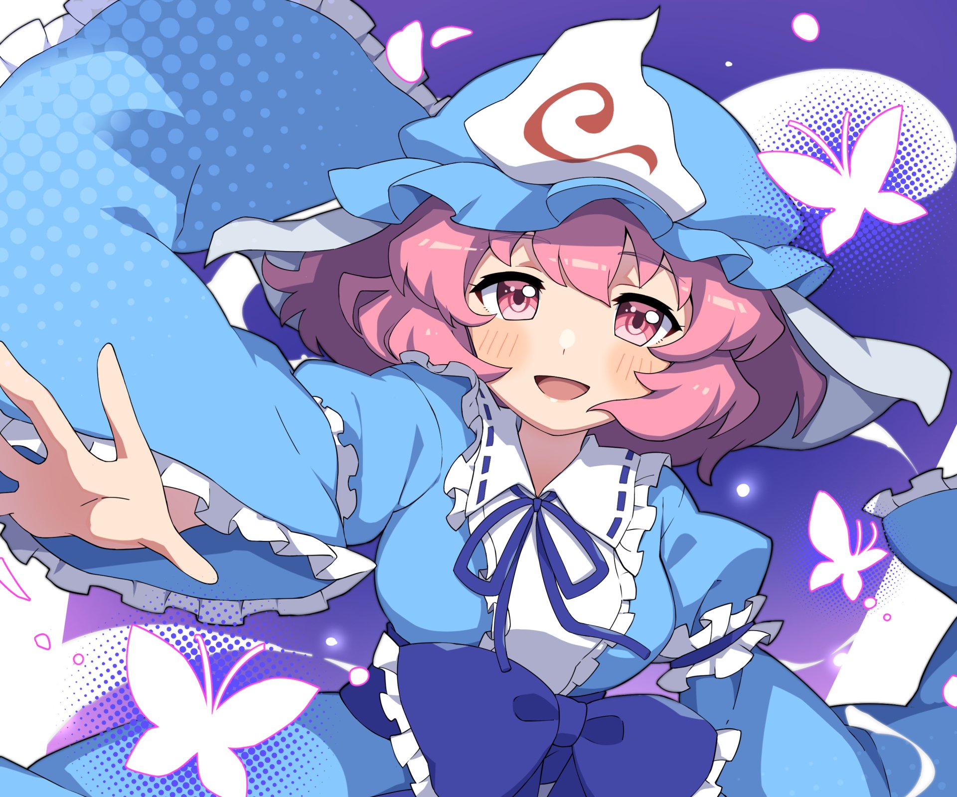 Download Yuyuko Saigyouji Anime Touhou HD Wallpaper