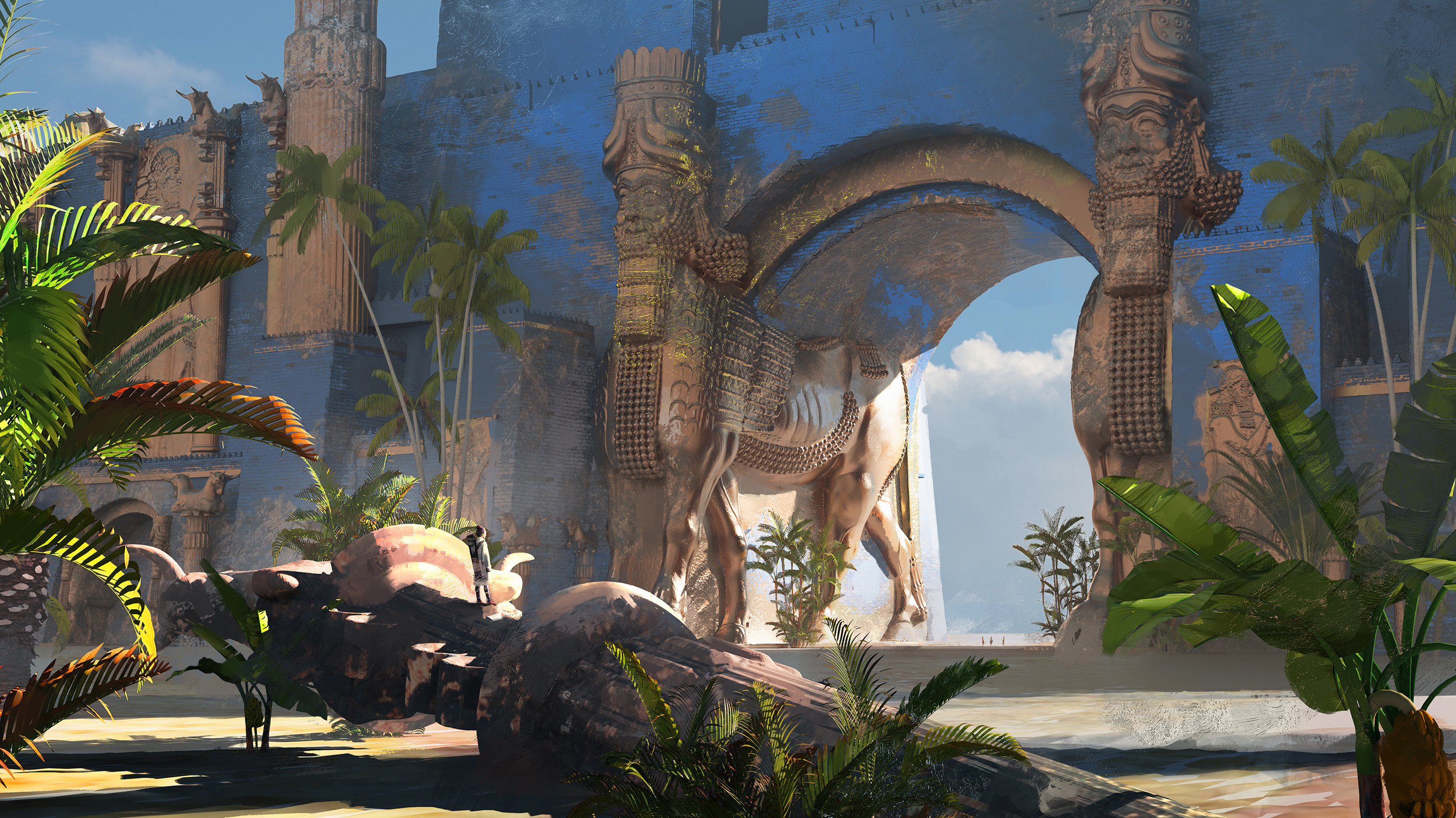 Fantasy Statue HD Wallpaper by Sandy Datta