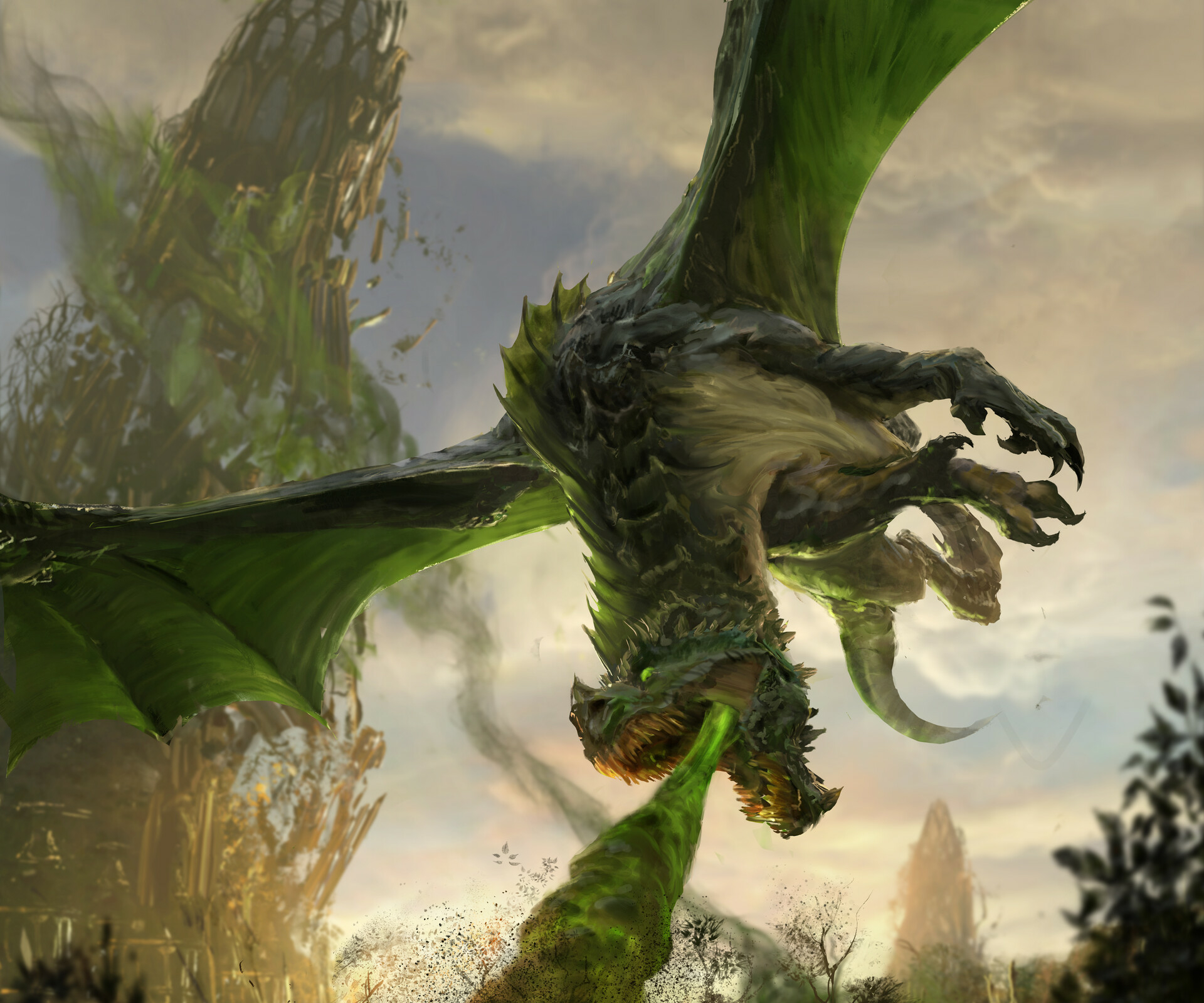 Download Dragon Man Made Magic: The Gathering HD Wallpaper by Campbell ...