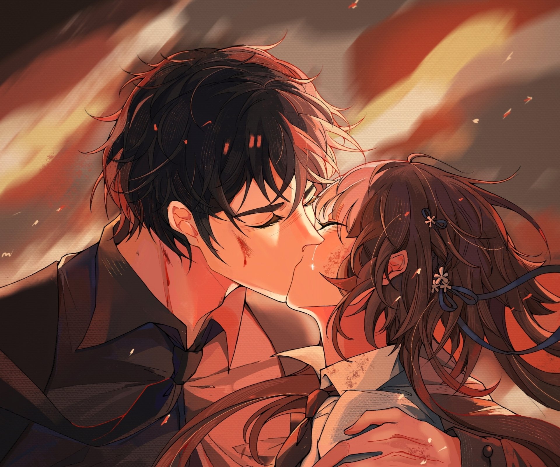 Download Yanagi Aiji Hoshino Ichika Video Game Collar X Malice HD Wallpaper