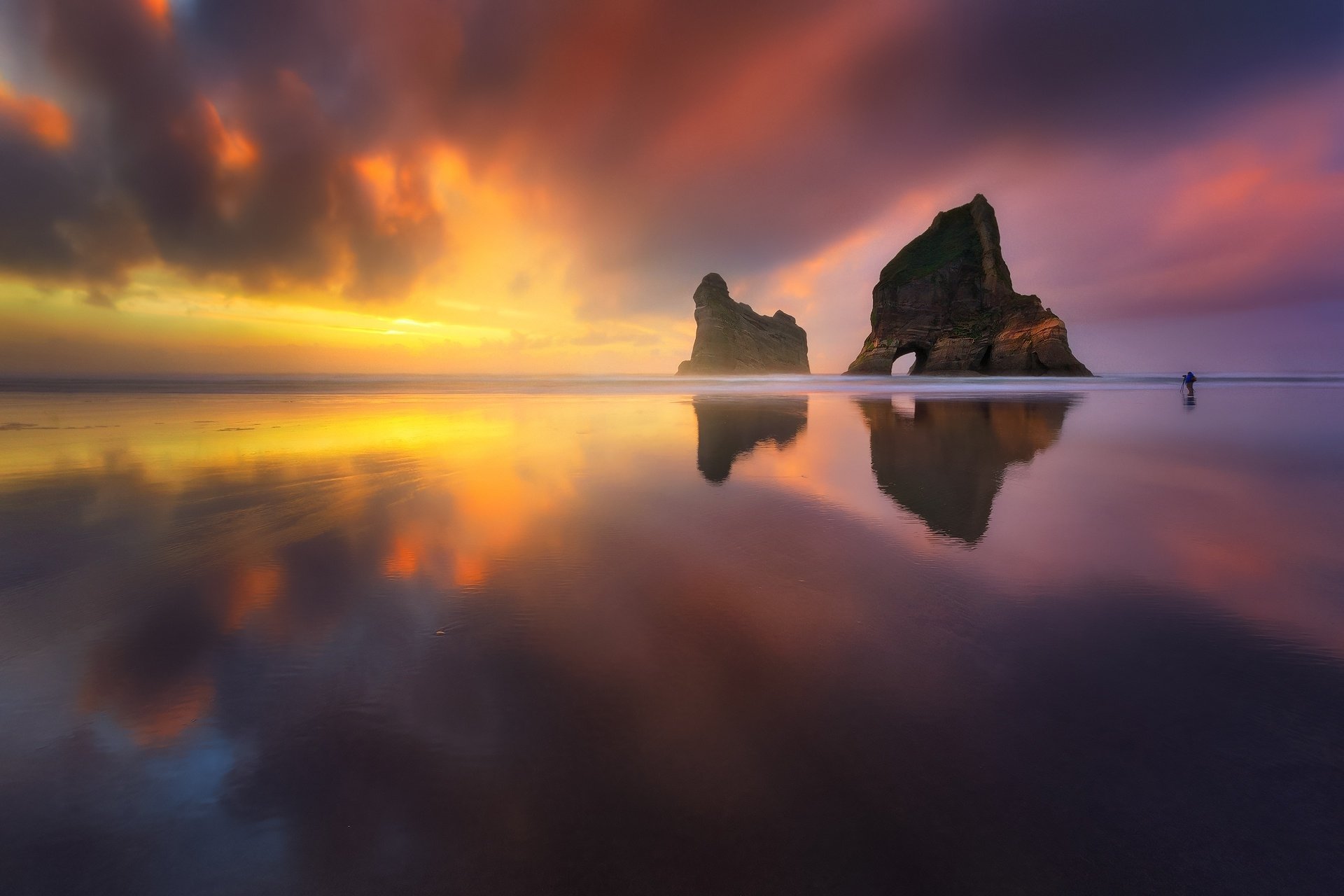 Download Beach Nature Reflection HD Wallpaper | 1920x1280 | Wallpaper Abyss