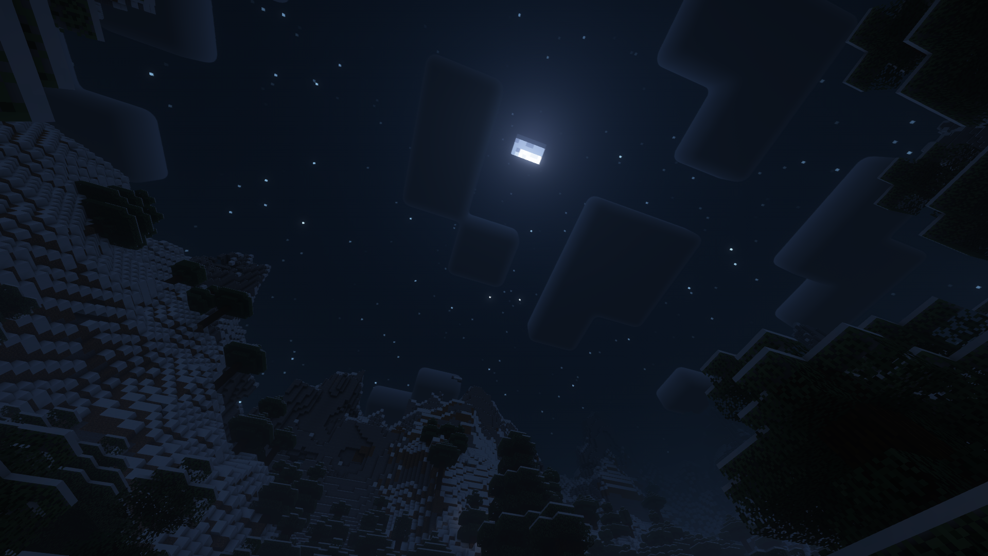 One Night In The Snowy Forest - Minecraft by Reafox