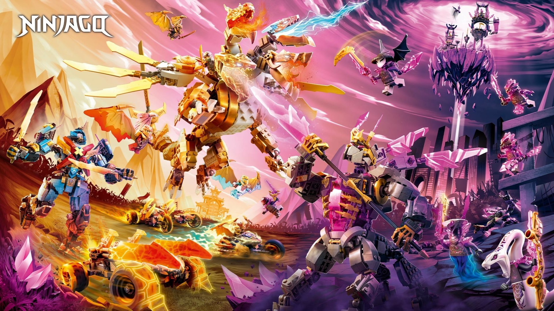 Ninjago Masters of Spinjitzu HD Wallpaper – Epic LEGO TV Show Action