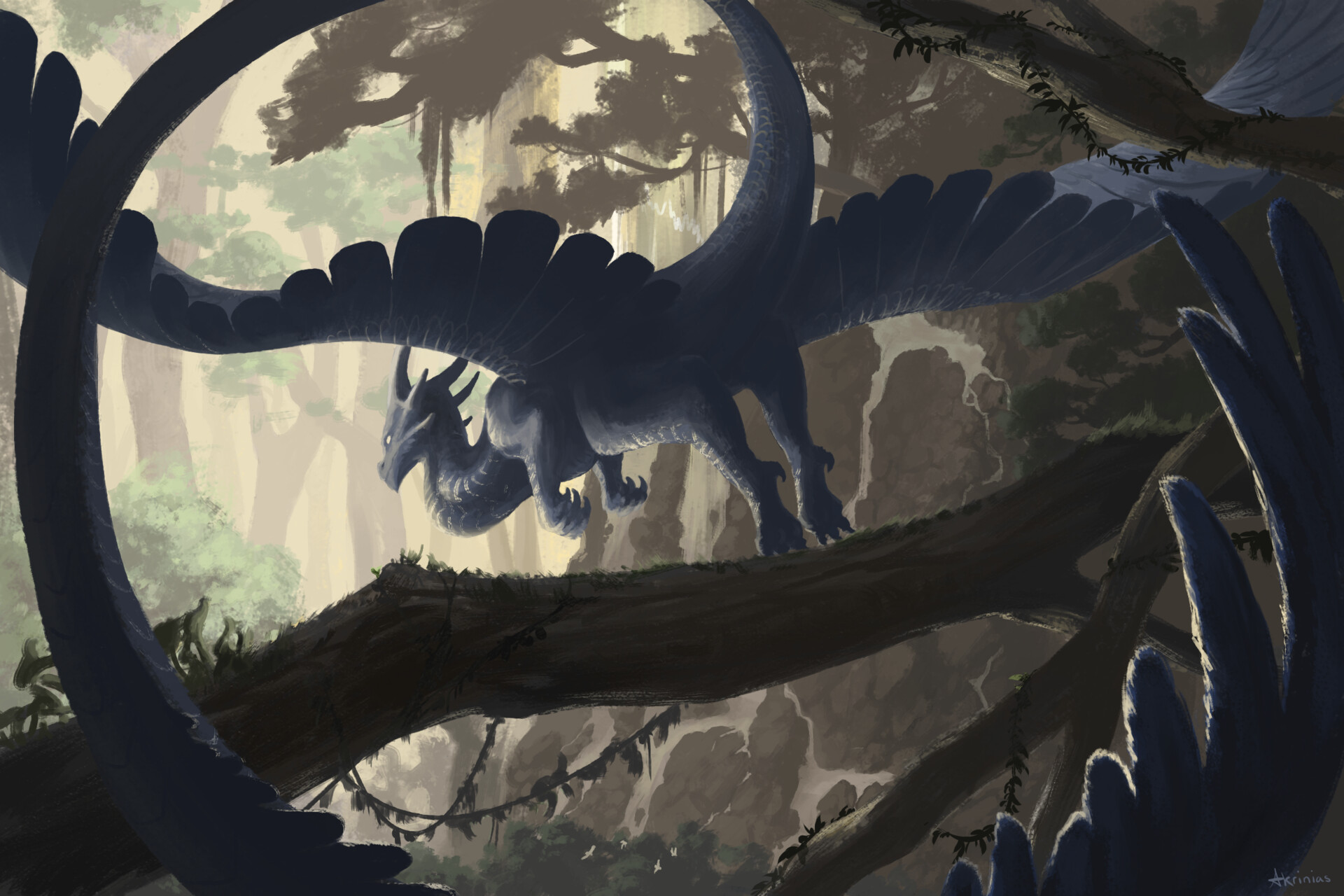 Download Fantasy Dragon HD Wallpaper by Jean Thomson