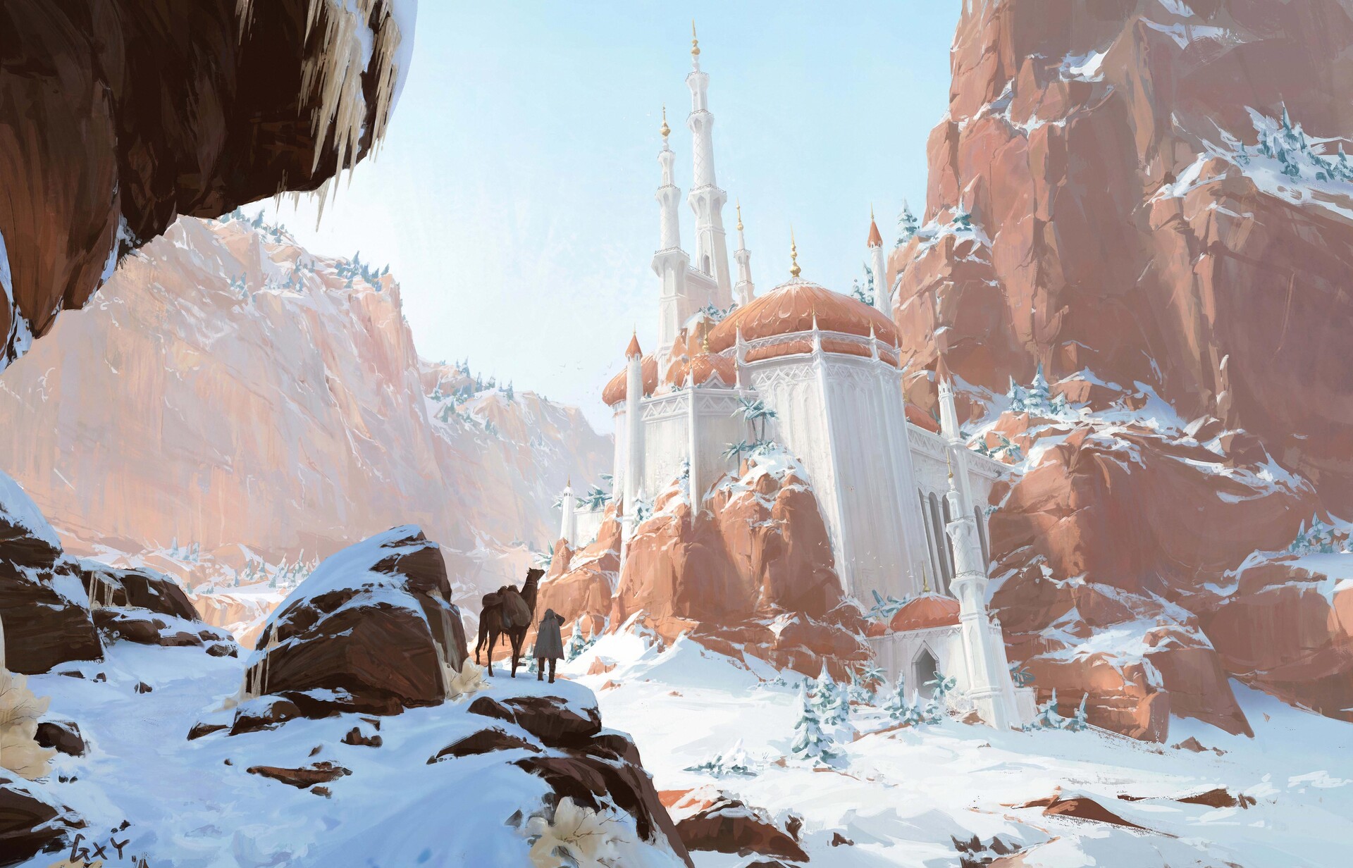 Download Fantasy Building HD Wallpaper by G xy