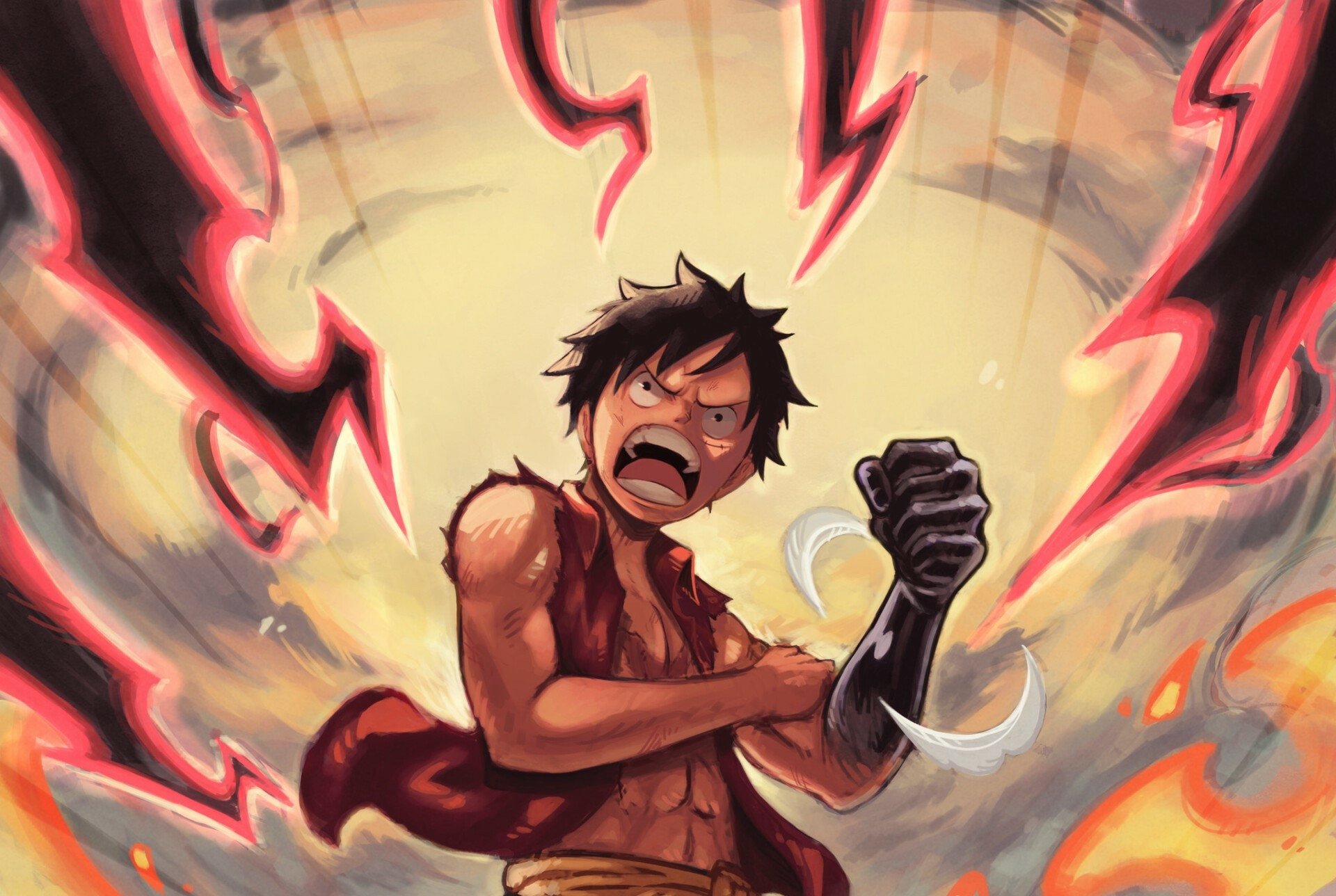 Download Monkey D. Luffy Anime One Piece HD Wallpaper by Tu Kx ...