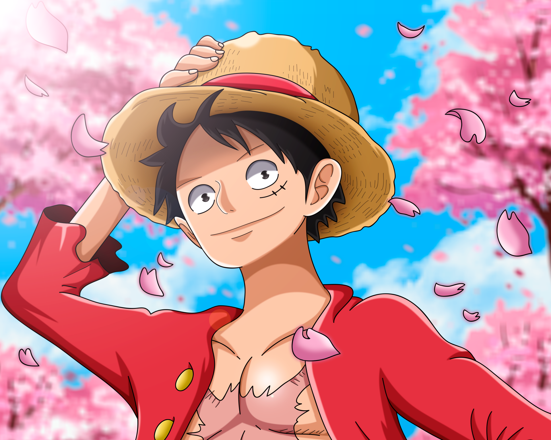 Download Monkey D. Luffy Anime One Piece 4k Ultra HD Wallpaper by ...